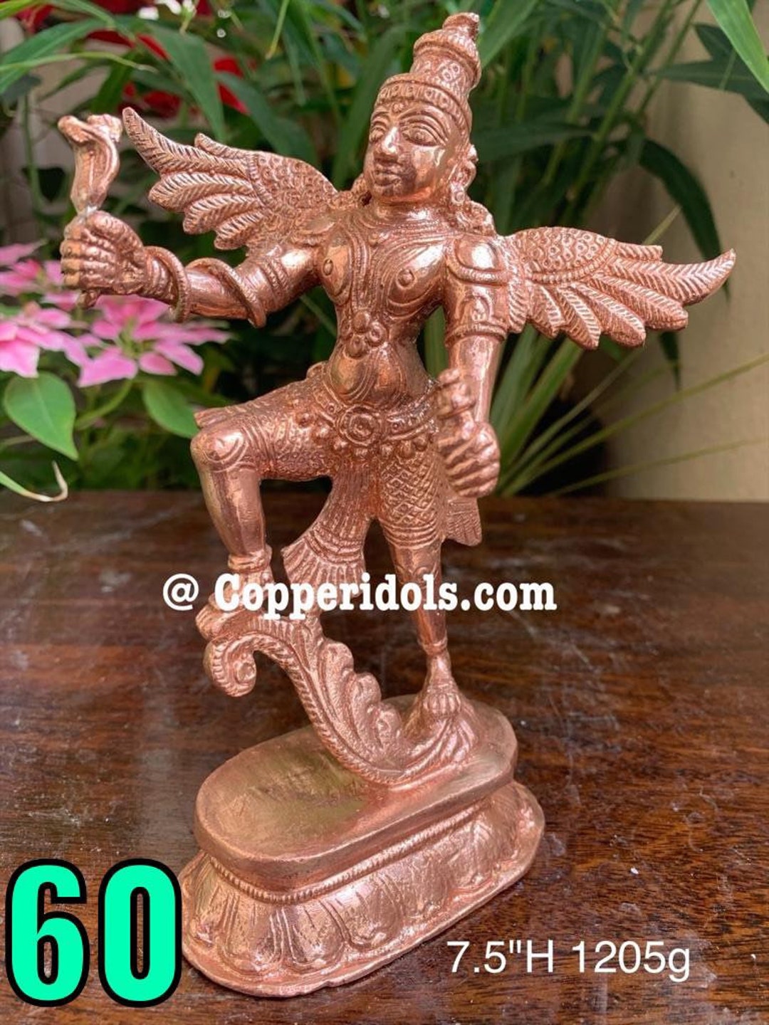 Prasiddh Copper Idols Presents Copper Idol of Garuda Swamy - Etsy
