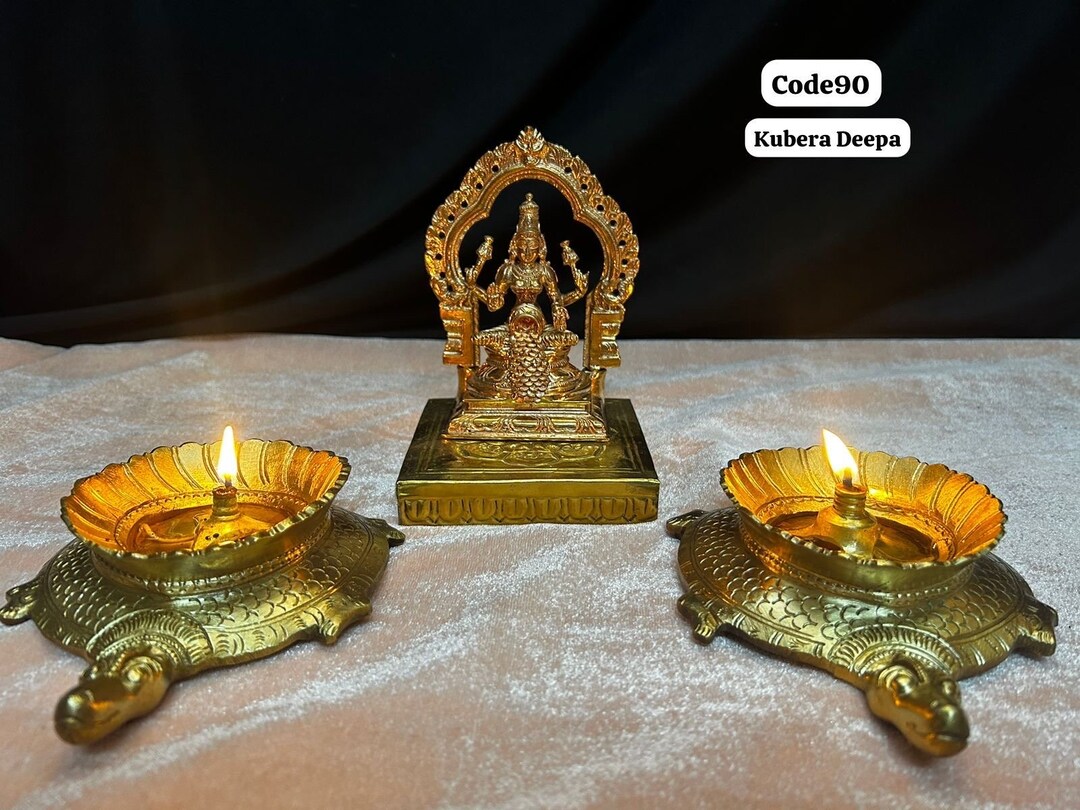 Panchaloha Made Koorma Kurma Deepa Kubera Deepa ( Idol Not Included ...