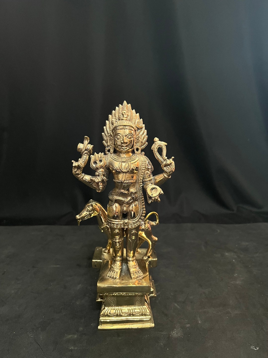Panchaloha Made Kala Bhairava Idol - Etsy