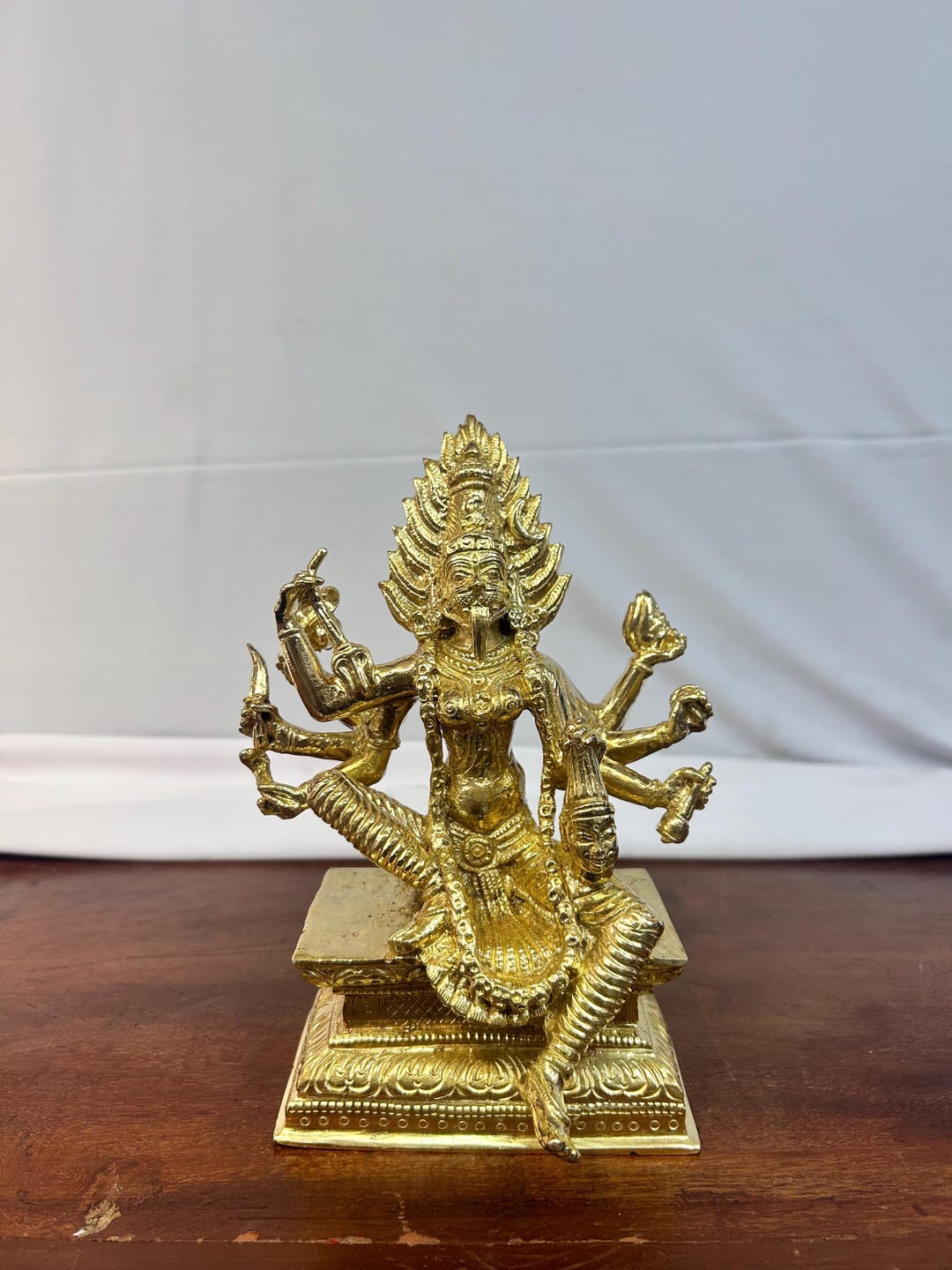 Panchaloha Atharvana Bhadrakali Devi Vipareeta Pratyingra Devi - Etsy