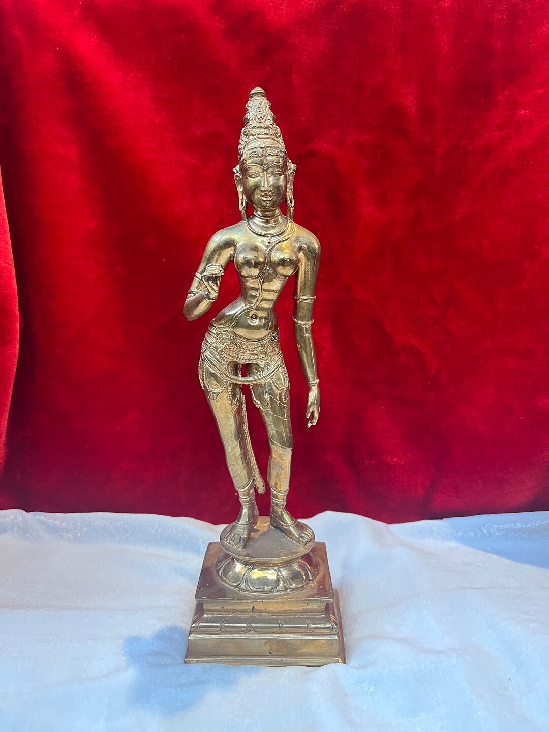 Uma Devi/ Parvathi Devi/ Shivagami Idol - Prasiddh Idols Presesnt Panchaloha Fine Handcrafted ...