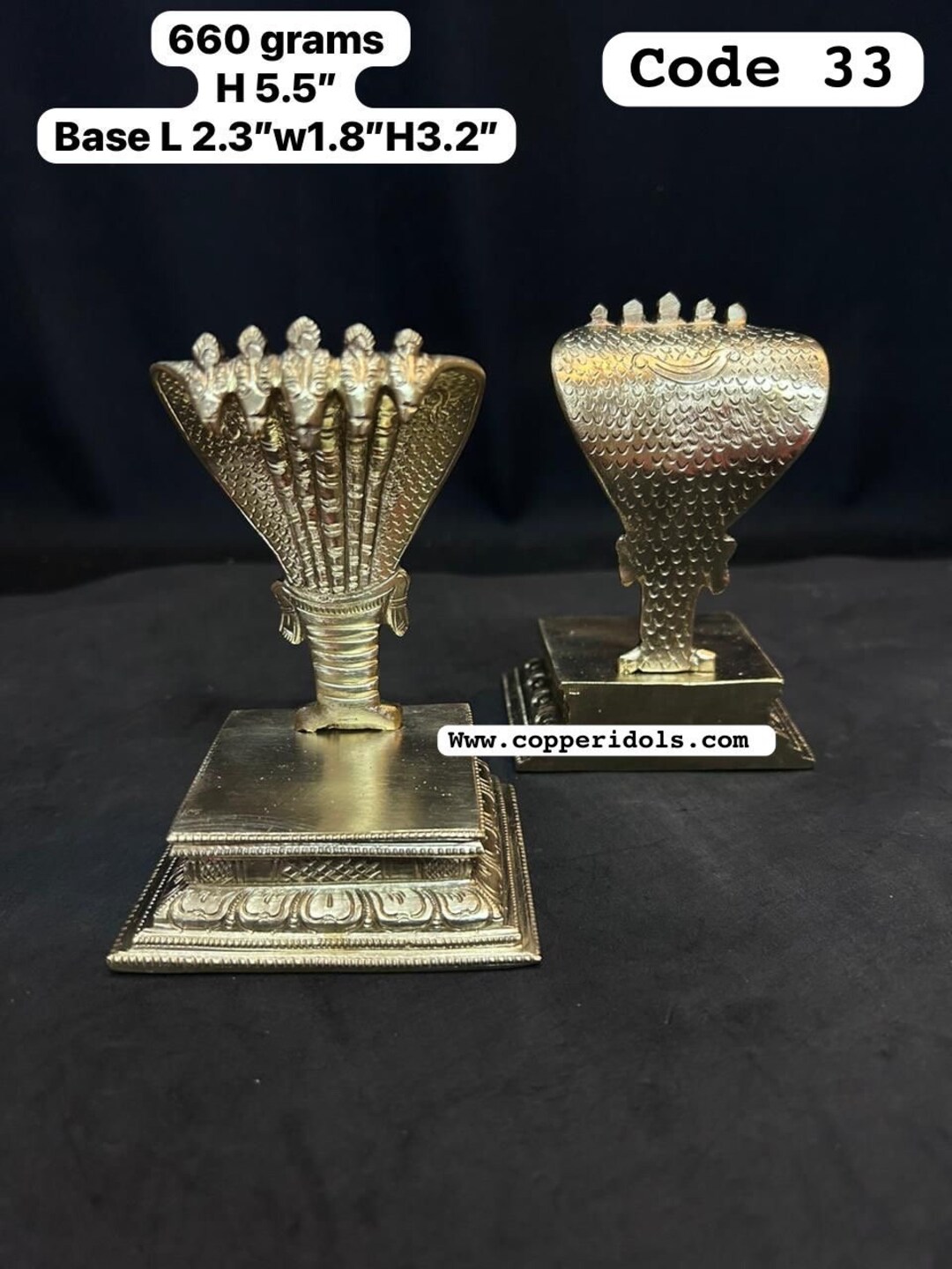 Prasiddh Copper Idol Present Panchaloha Idol of Naaga Peeta , Shesha ...