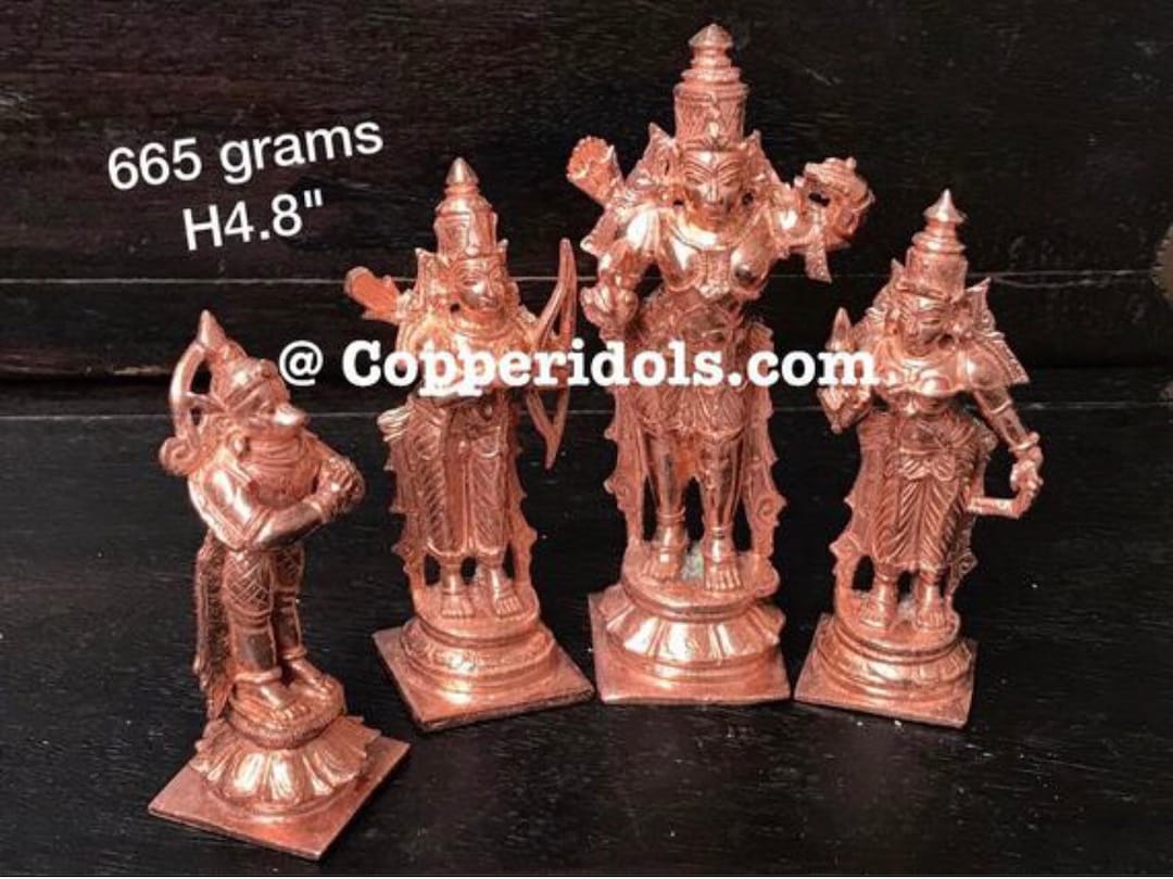 Prasiddh Copperidols Presents Rama Parivar Set Including Rama Sita ...