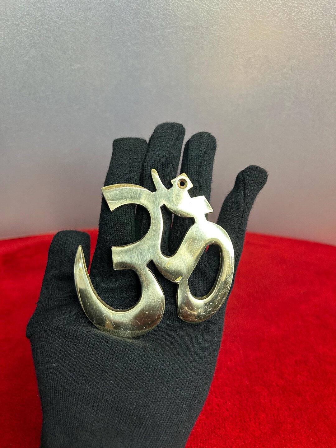 Brass Made Mountable Om Symbol for Protection Serenity and Prosperity ...
