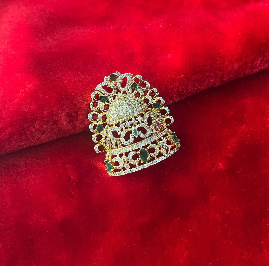 Panchaloha Made Gem Stones Studded Kiritam/ Kirita / Crown for God ...