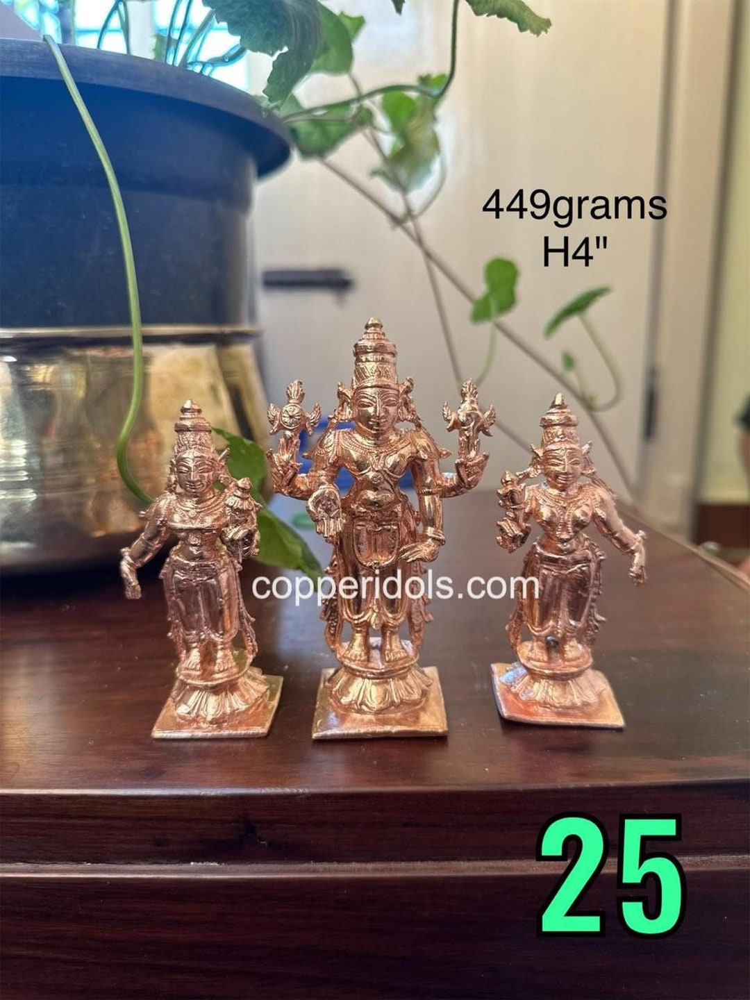 Prasiddh Copper Idols Presents Lord Srinivas With Consorts Sridevi ...