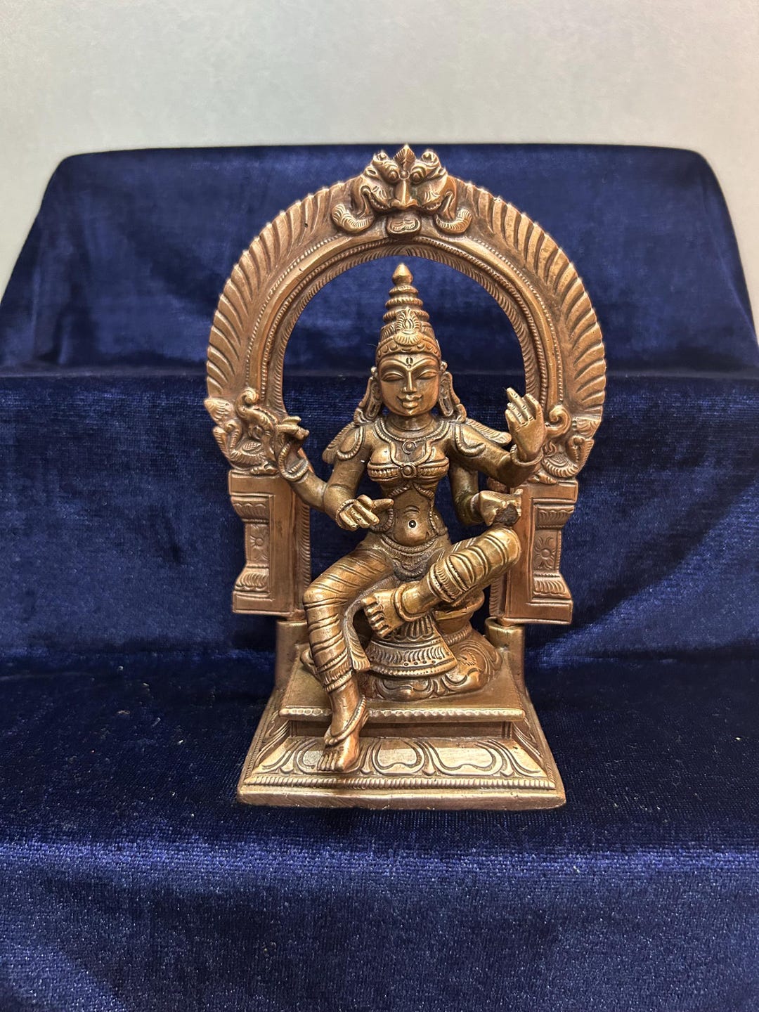 Vintage Bronze Cast Saraswati Devi Idol - Etsy Australia