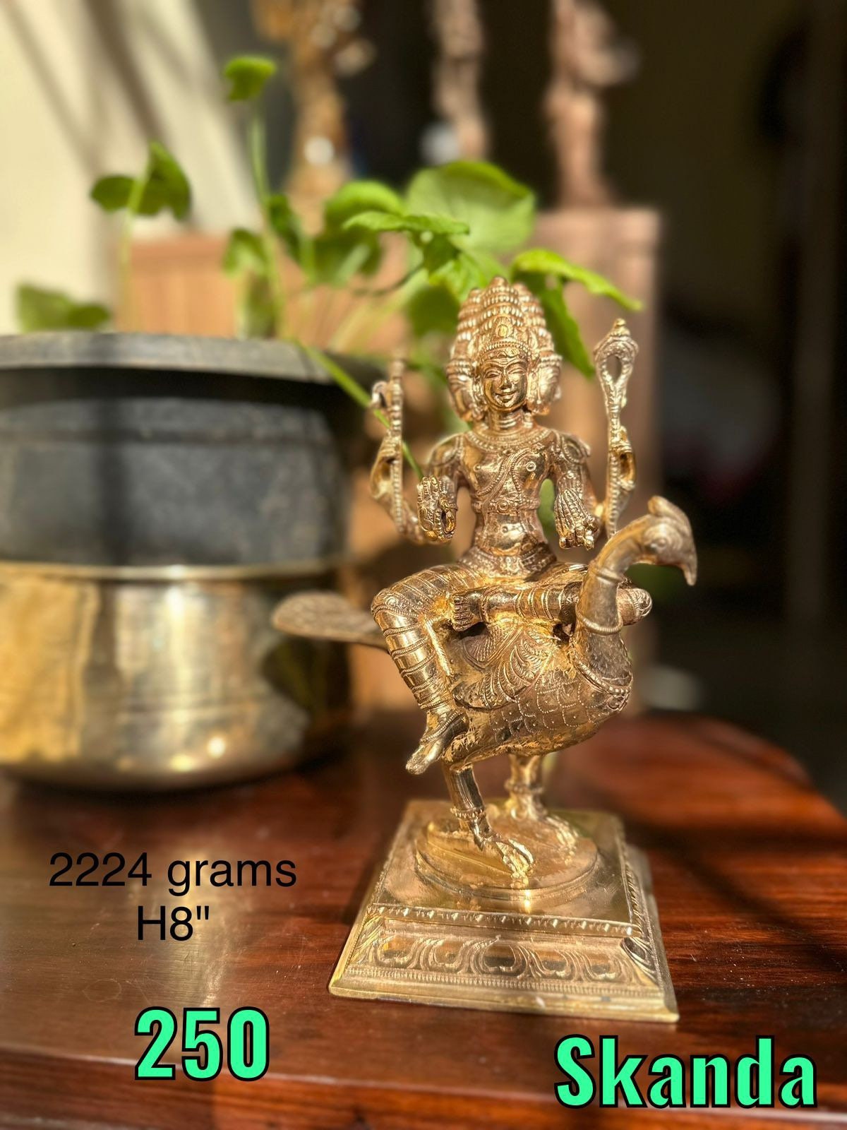 Prasiddh Copper Idols Present Panchaloha Idol of Shanmugam Subramanya ...