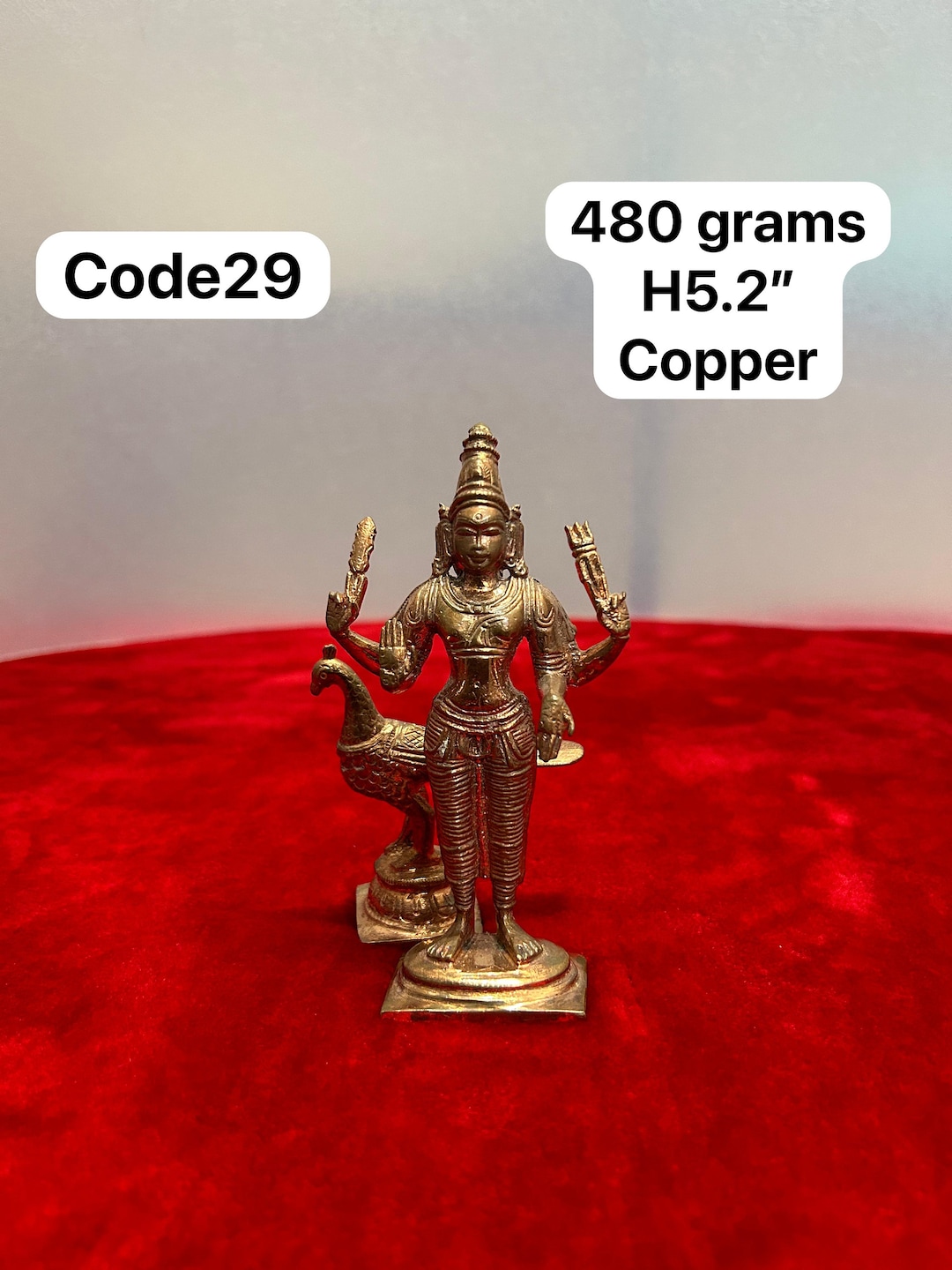Prasiddh Copper Idols Presents Panchaloha Idol of Subramanya Swamy ...