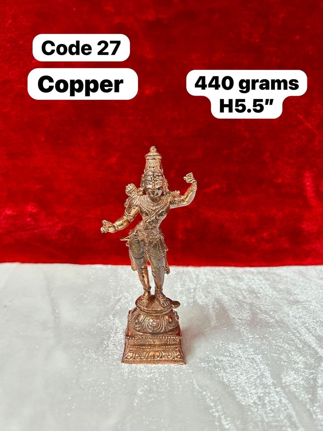 Copper Rama/ Kodhanda Rama/ Standing Rama - Etsy