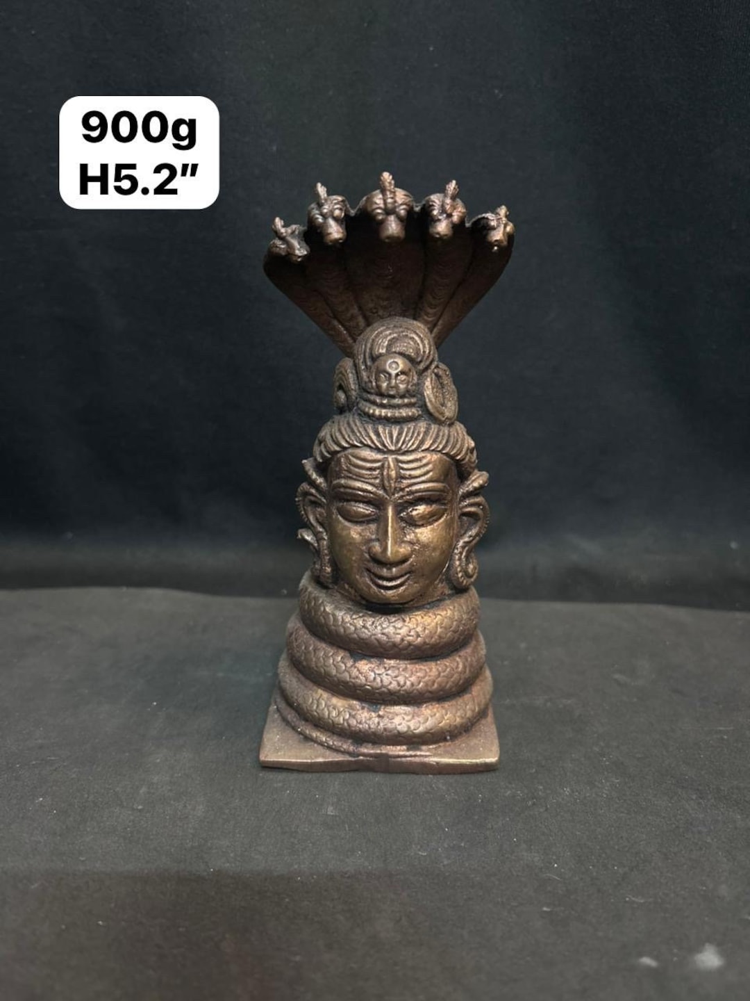 Copper Made Mukhalinga , Shiva Idol - Etsy