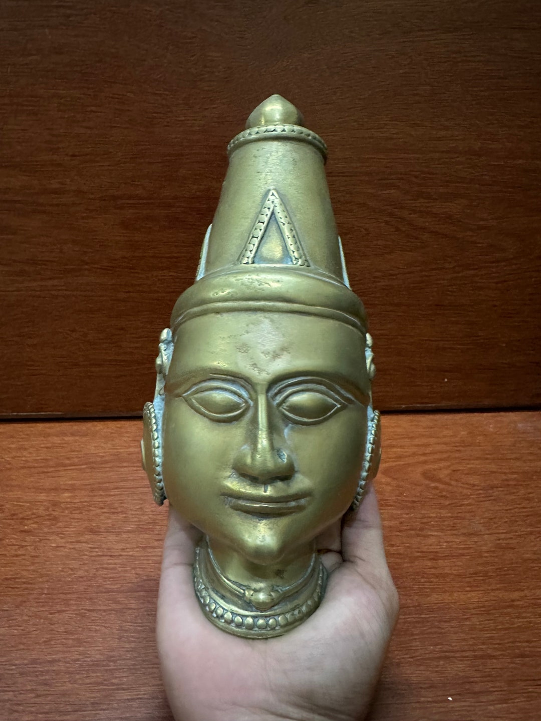 Vintage Bronze Cast Devi Mask Mukha - Etsy