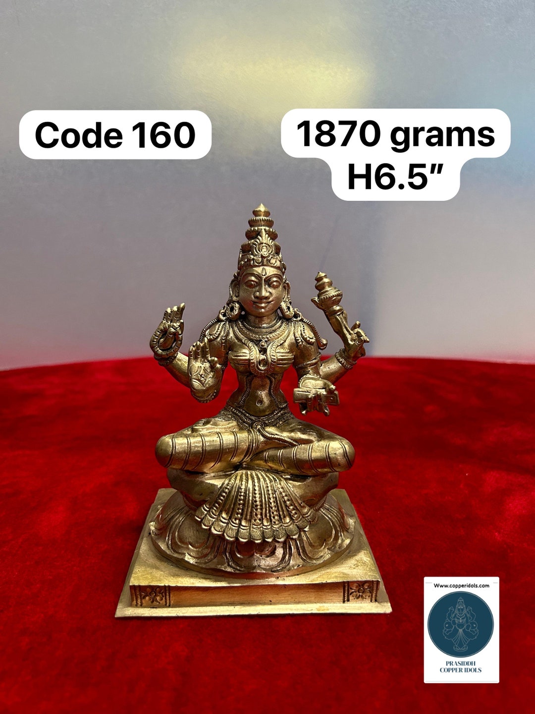 Museum Grade Replicas by Prasiddh Copper - Sringeri Sharada Devi - Etsy