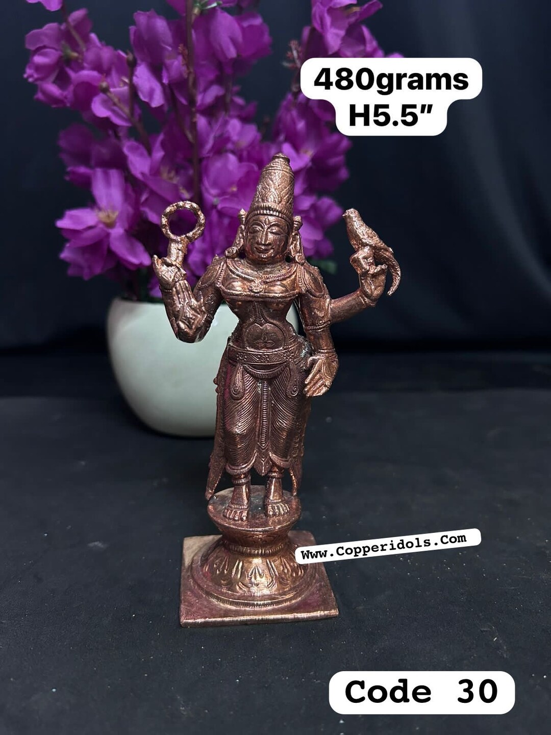 Copper Casted Idol of Dharmasamvardhini - Etsy