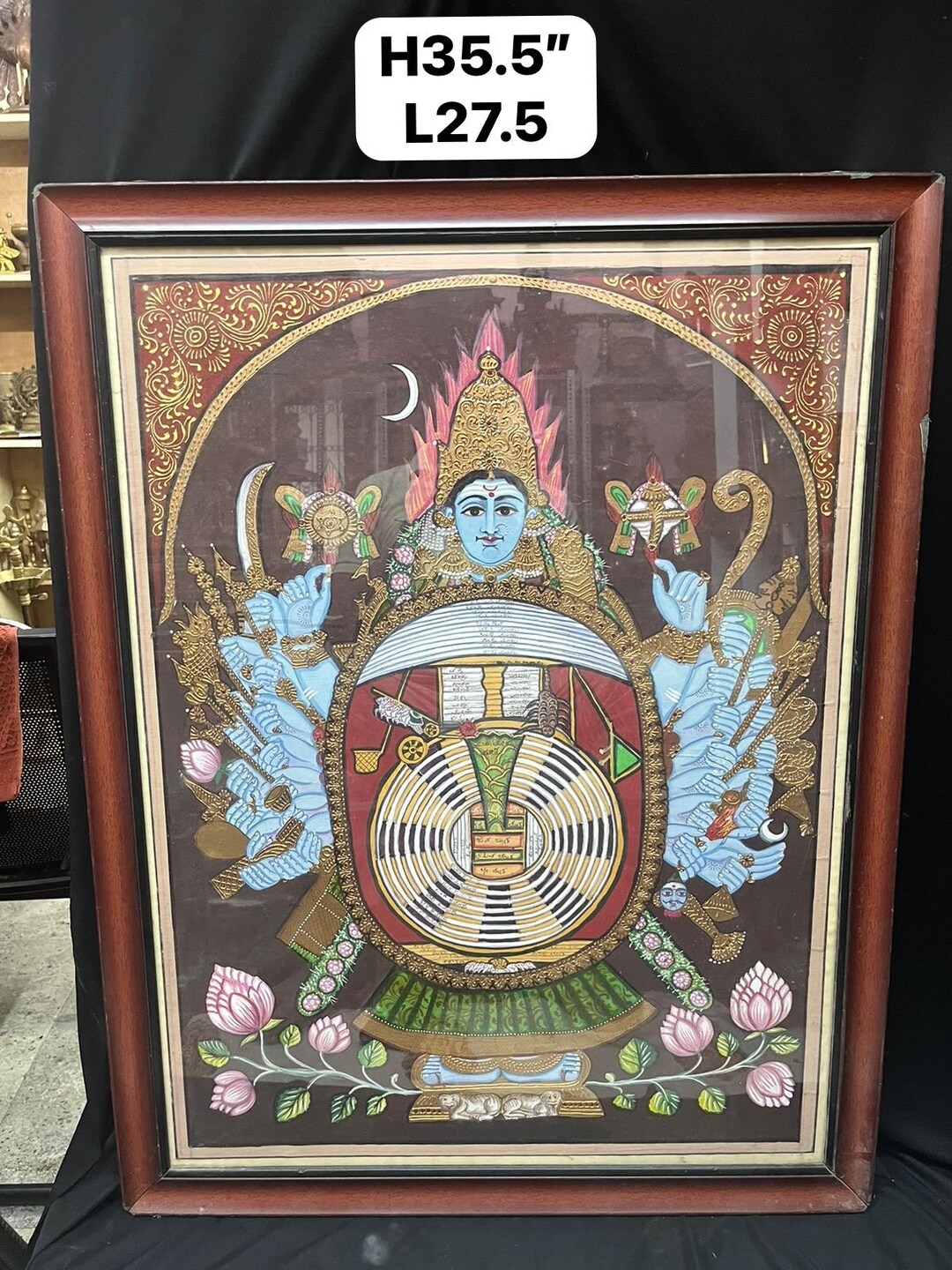 Mysore Painting of Devi as Creator of the World Symbolised in Her ...