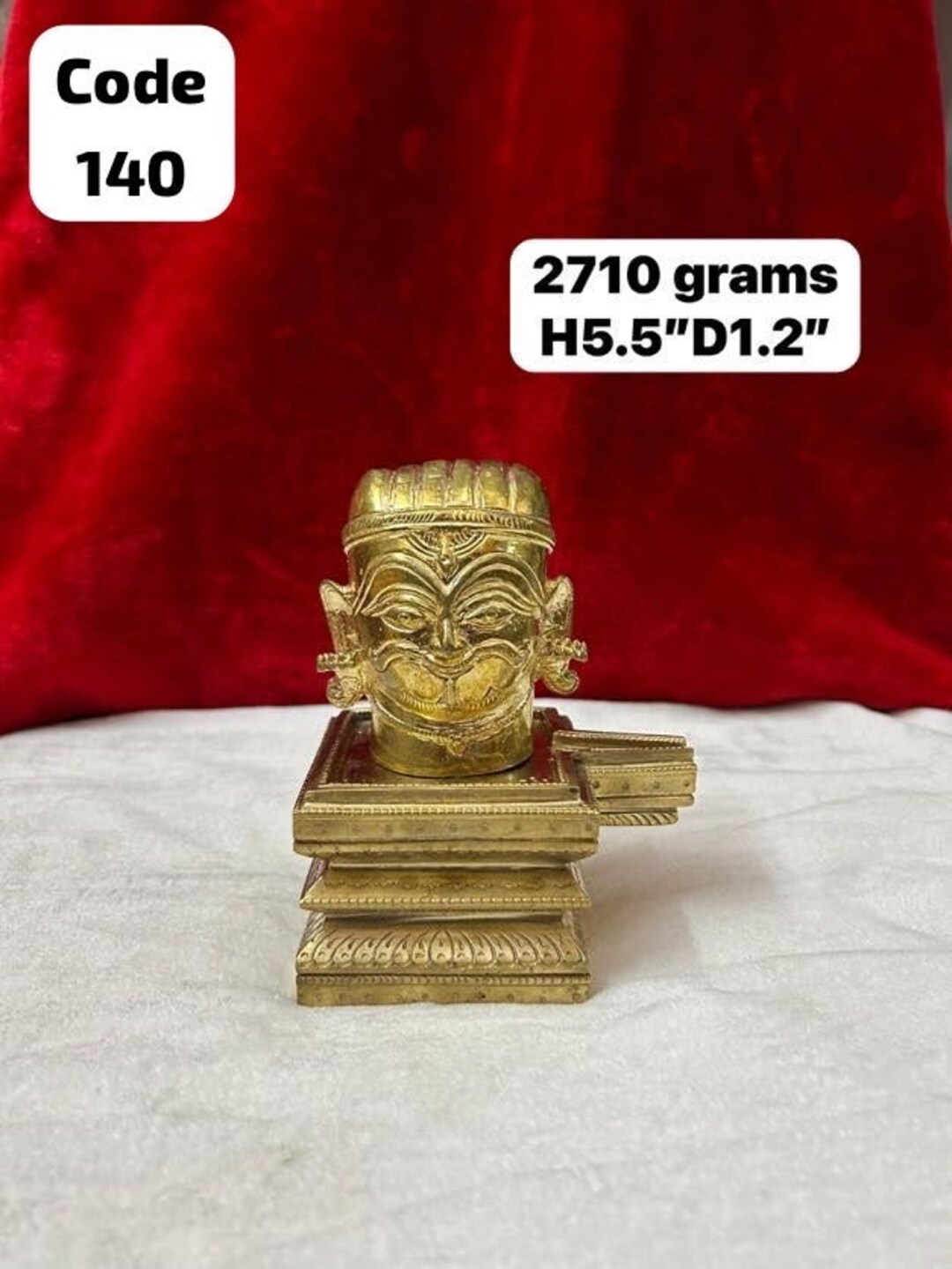 Panchaloha Made Shiva Linga Set With Mukha Linga - Etsy