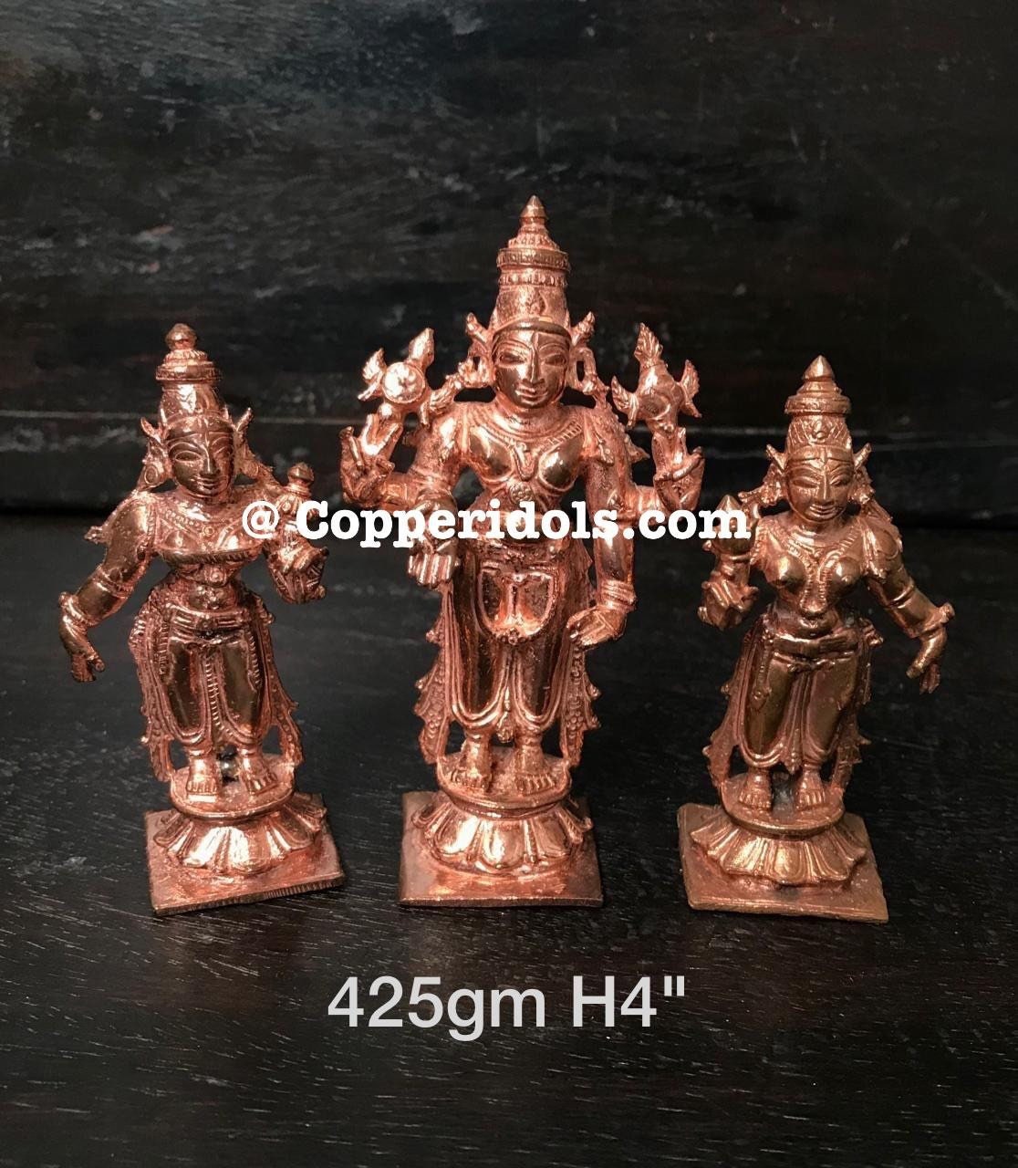 Prasiddh Copper Idols Presents Lord Srinivas With Consorts - Etsy