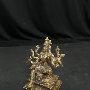 Bronze Cast Idol of Sri Rajashyamala, Raja Matangi ,maha Saraswati - Etsy