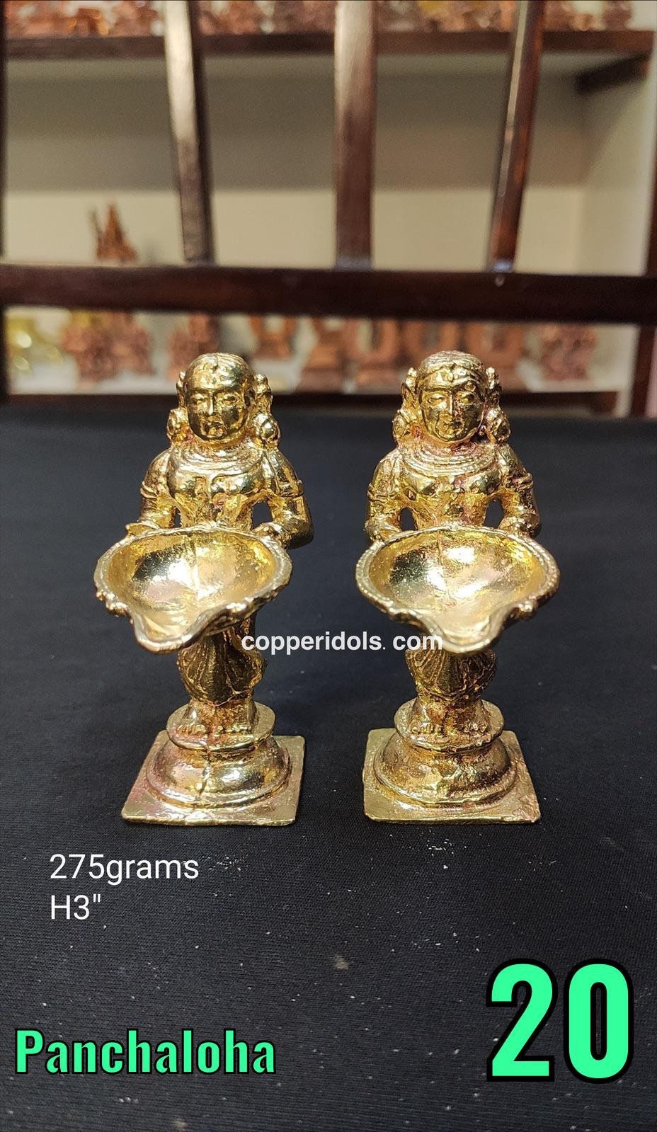 Prasiddh Copper Idols Present Panchaloha Idol of Deepa Malli - Etsy