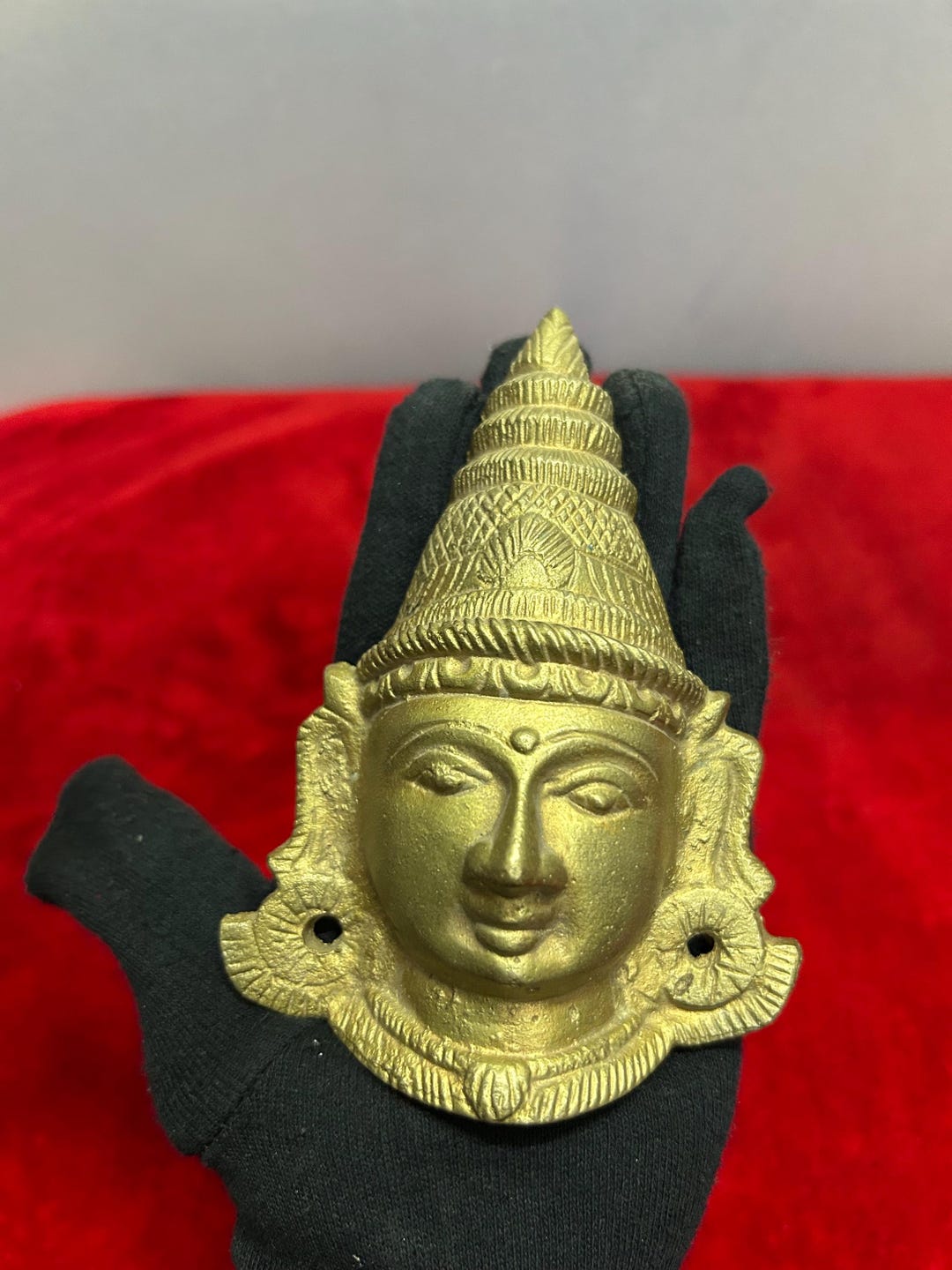 Vintage Bronze Cast Devi Mukha Mask - Etsy