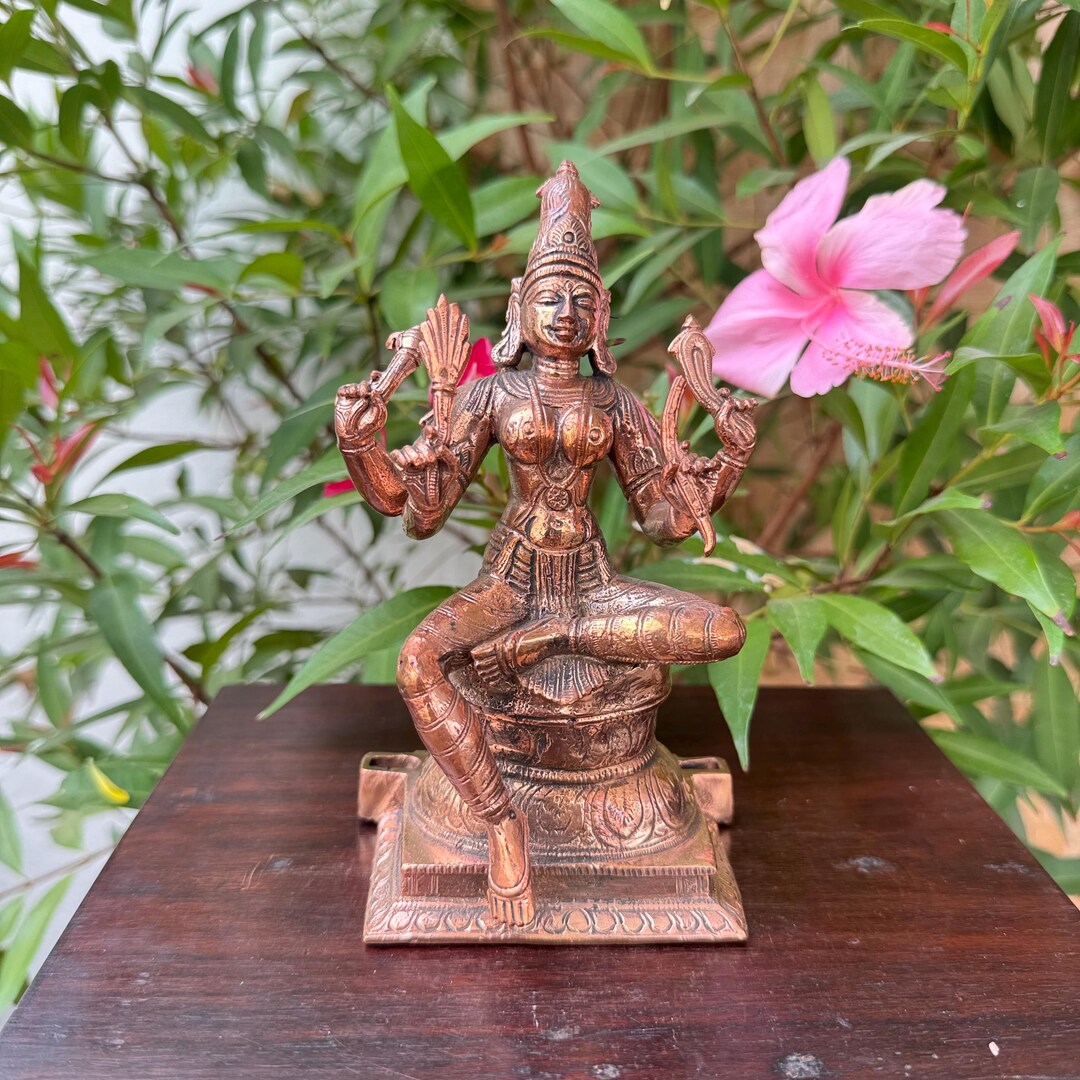 Lalitha Devi Copper Idol - Etsy