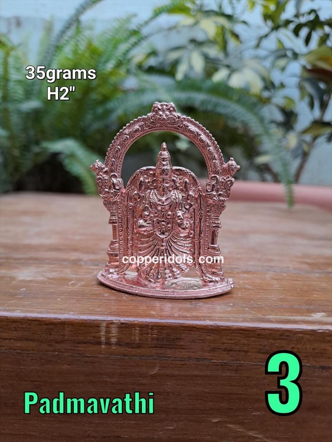 Copper Idol of Devi Padmavathi Thayyar / Padmasundari / Lakshmi Thayyar - Etsy