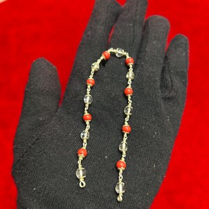 Sphatika and Havala Made Mala ( Crystal and Coral ) - Etsy