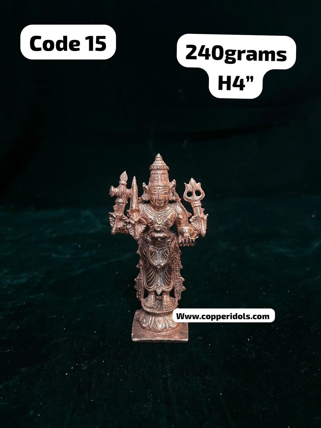 Prasiddh Copper Idols Presents Copper Made Bhairava / Shiva / Martanda ...