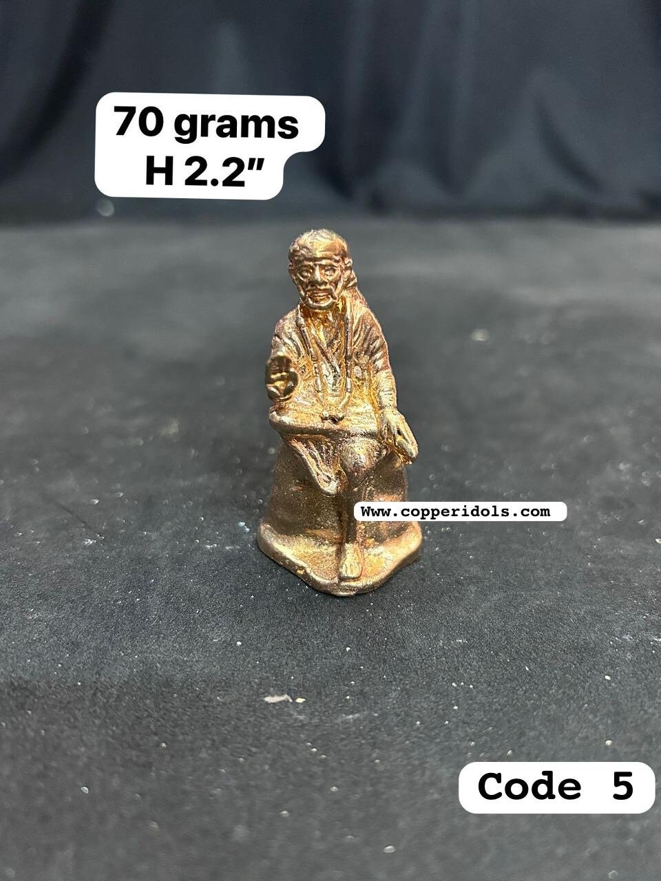 Copper Casted Idol of Sai Baba - Etsy