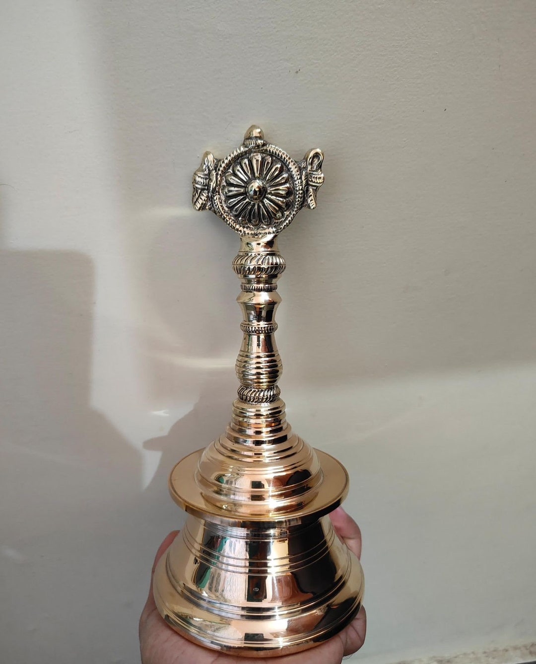 Panchaloha Made Shanku Chakra Bell - Etsy