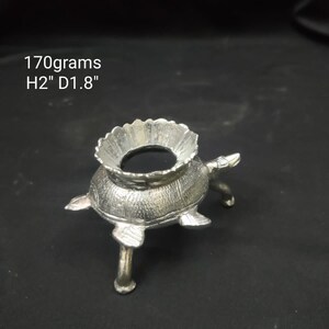 Prasiddh Copper Idols Present Silver Handcrafted Kurma Peeta ( Shanku ...