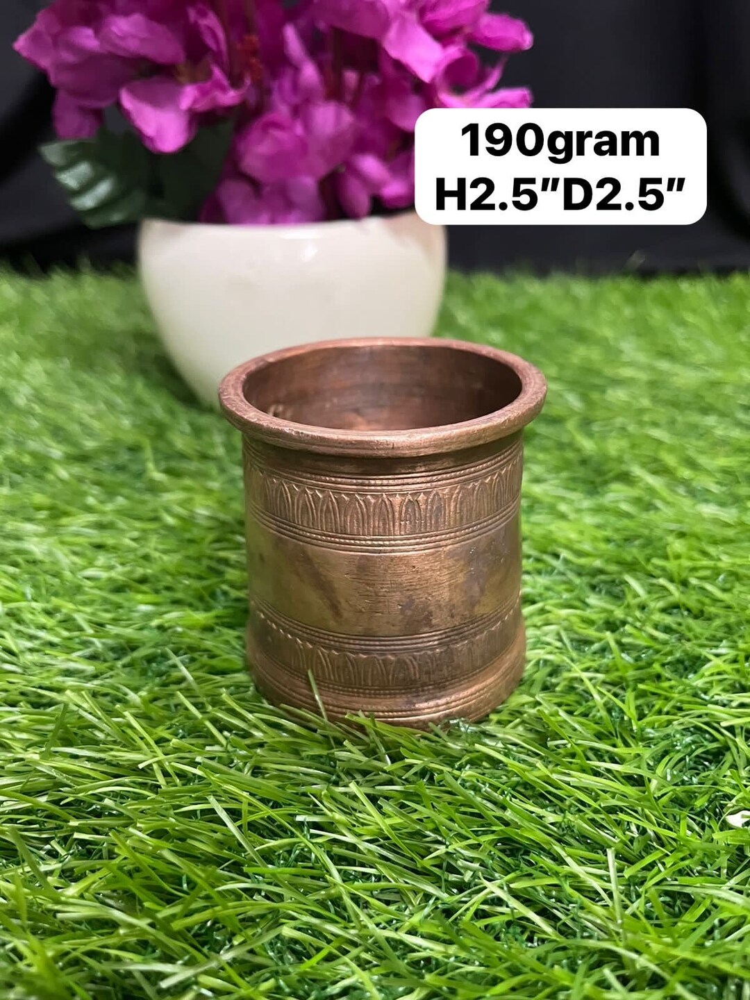 Vintage Copper Cast Panchapatra - Etsy