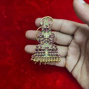 Panchaloha Made Gold Plated Padakam of Anjaneya , Hanuman / Pendent ...