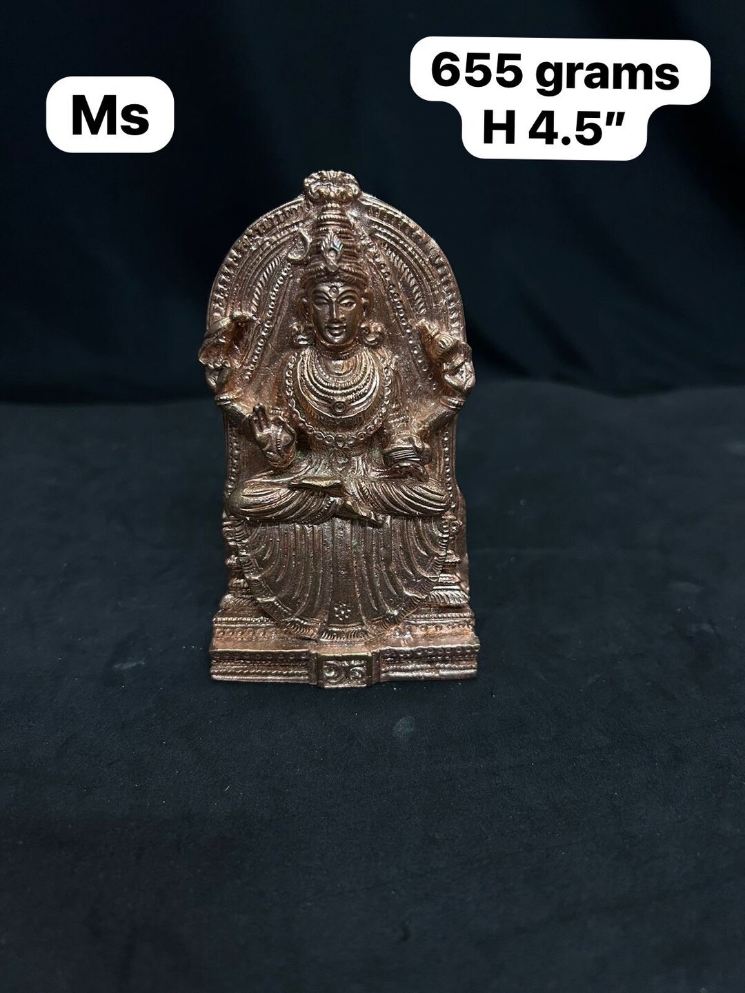 Copper Casted 2dimensional Idol of Sringeri Sharada Devi - Etsy UK