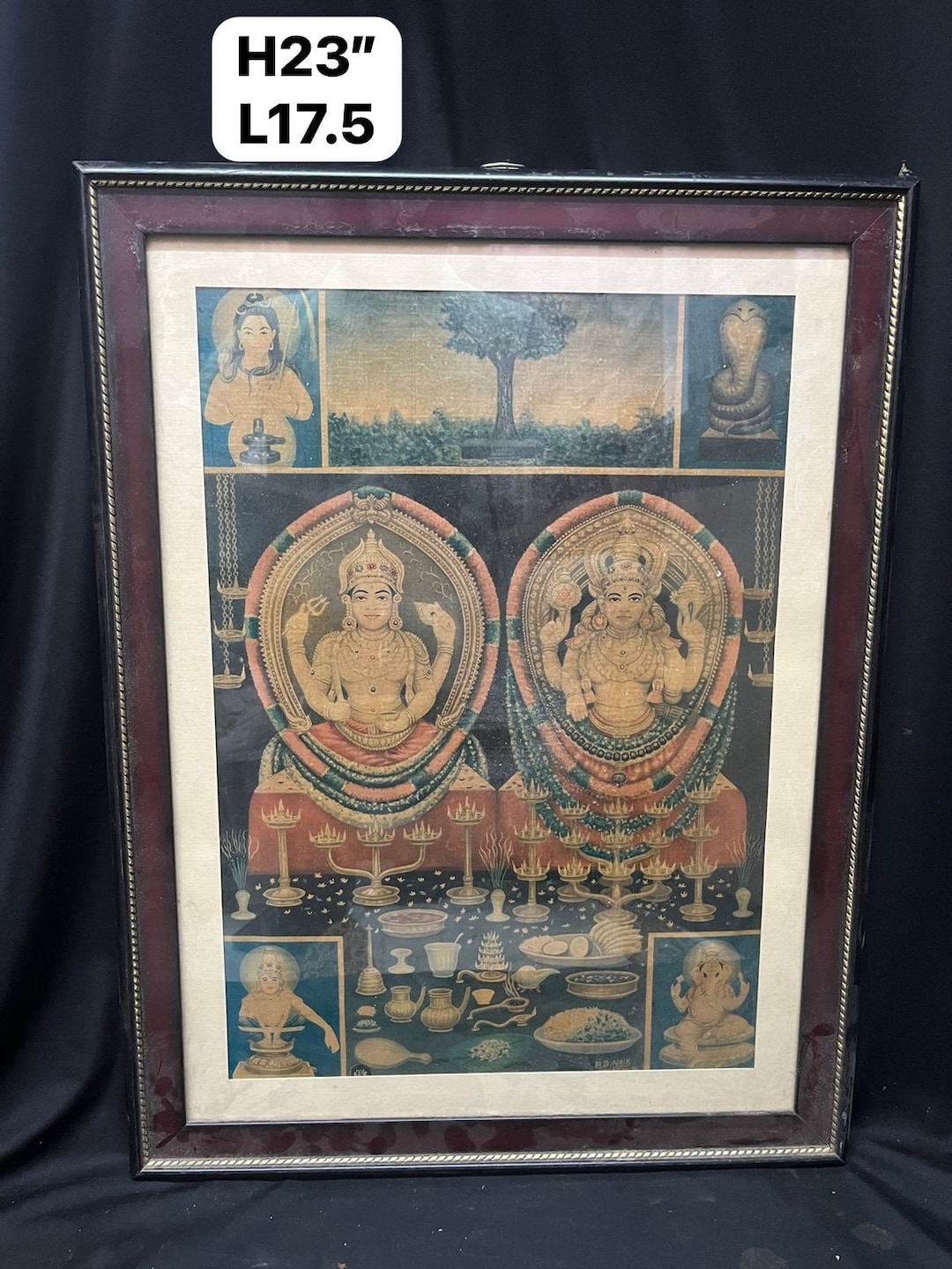 Vintage Print of Chottanikkara Bhagawati Devi - Etsy