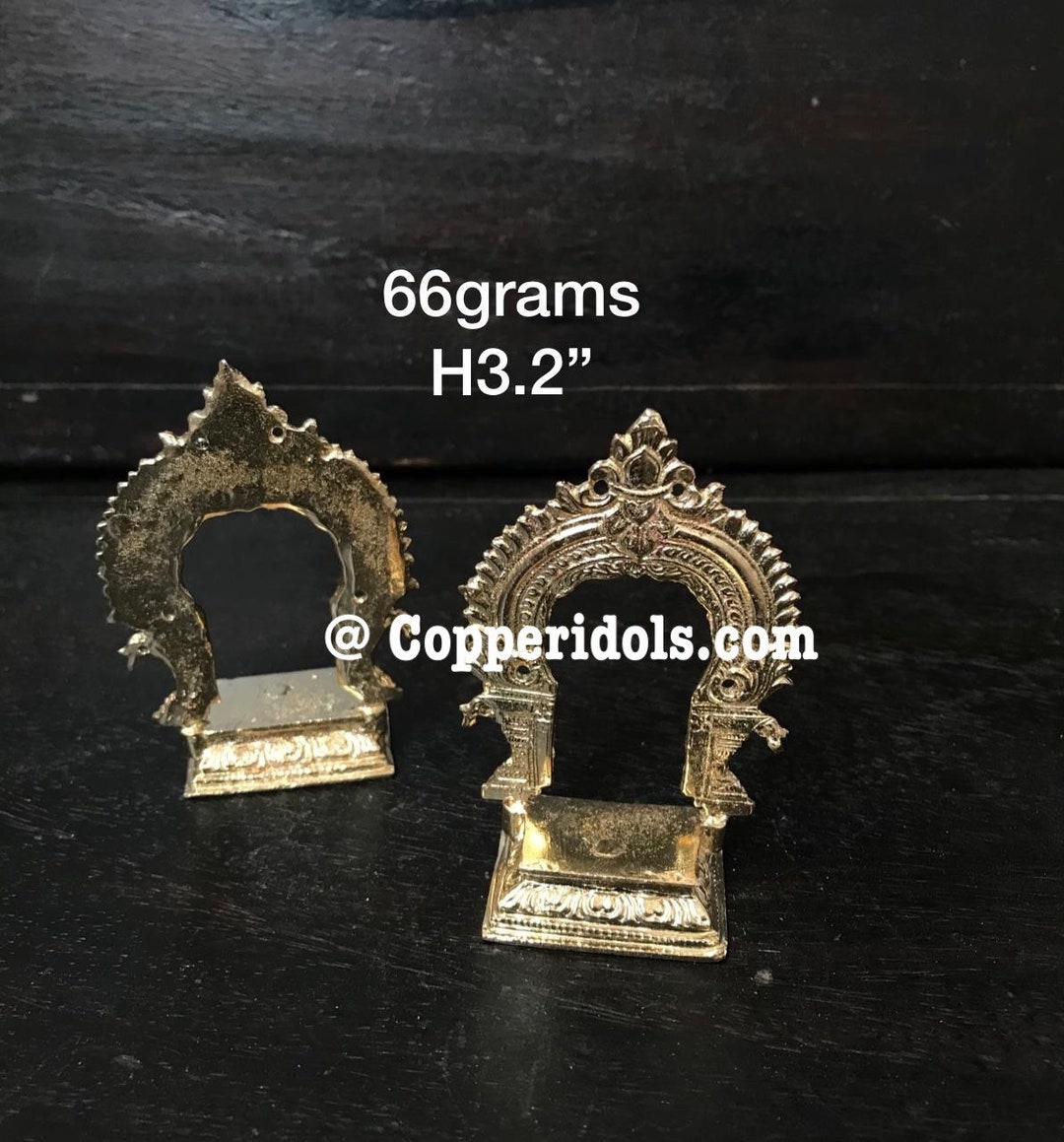 Prasiddh Copper Idols Presents Brass Panchaloha Made Peeta Prabhavali ...