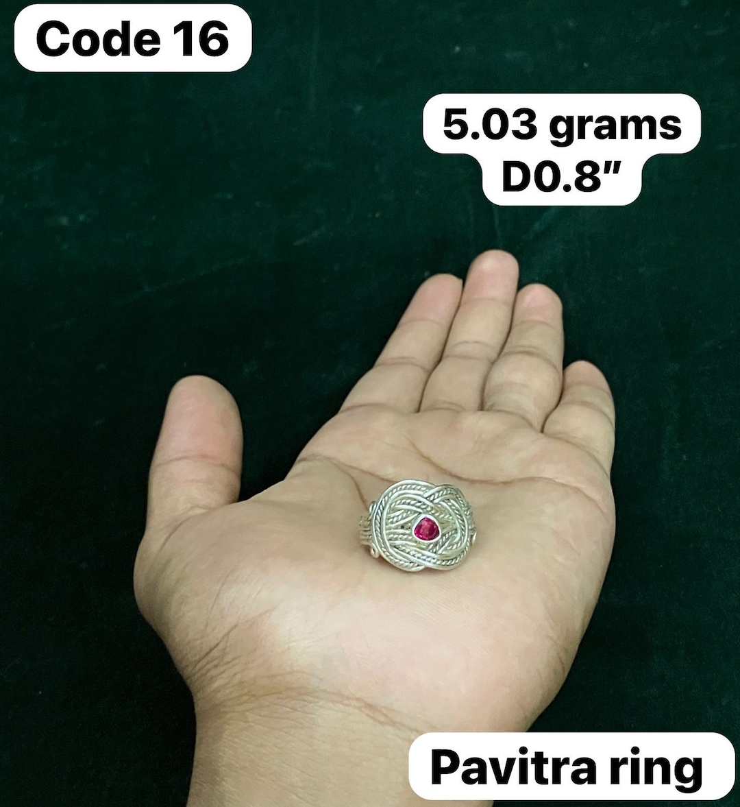 Silver Made Pavitra Ring - Etsy