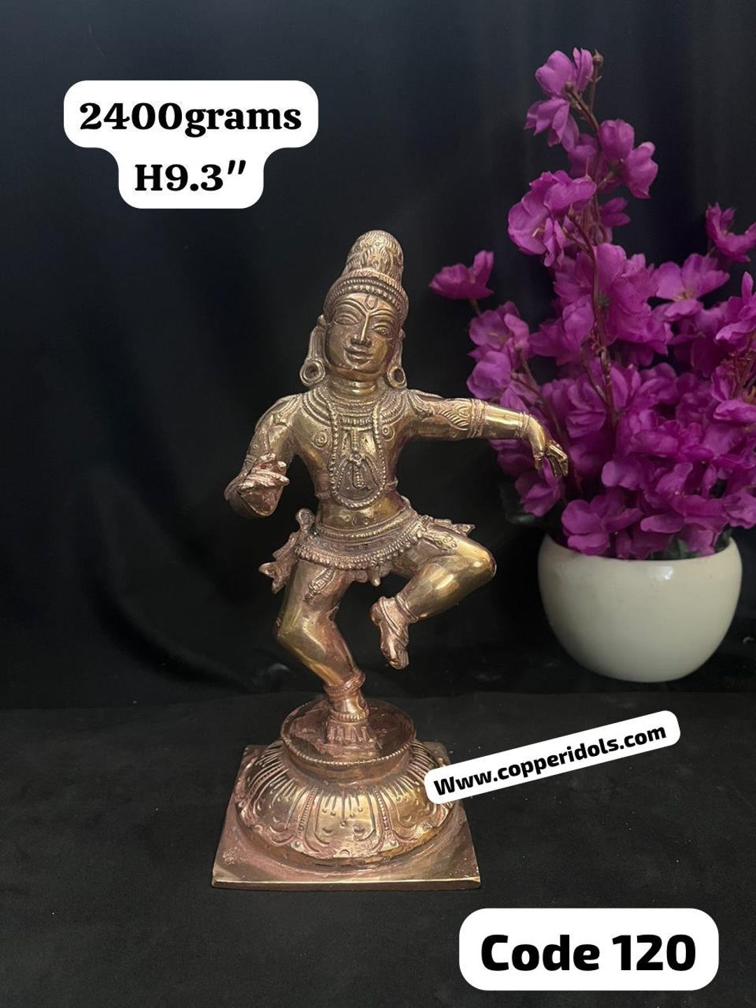 Prasiddh Copper Idols Presents Copper Idol of Lord Tirugnana Sambandar ...
