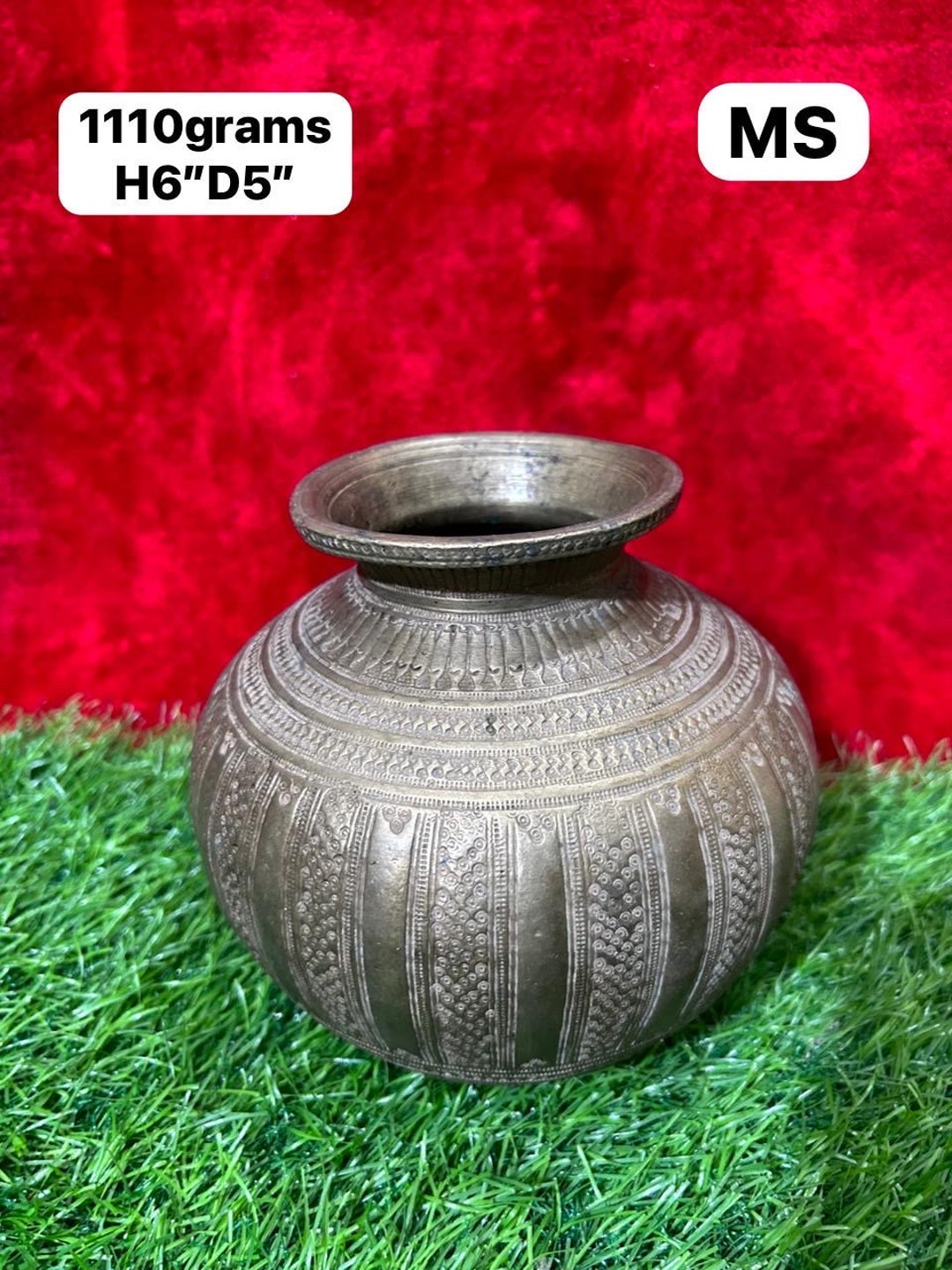 Vintage Bronze Cast Kalash Chombu / Commonly Called as Yamuna Chombu - Etsy