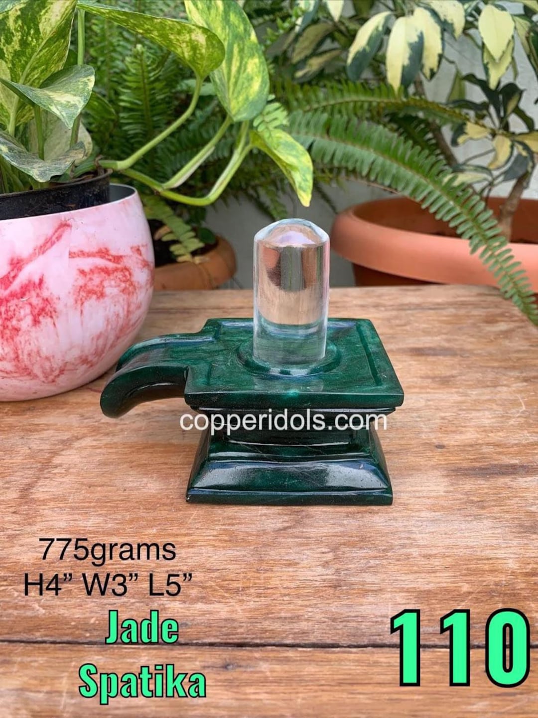 Prasiddh Copper Idols Present Jade Stone Spatika Shiva Linga - Etsy