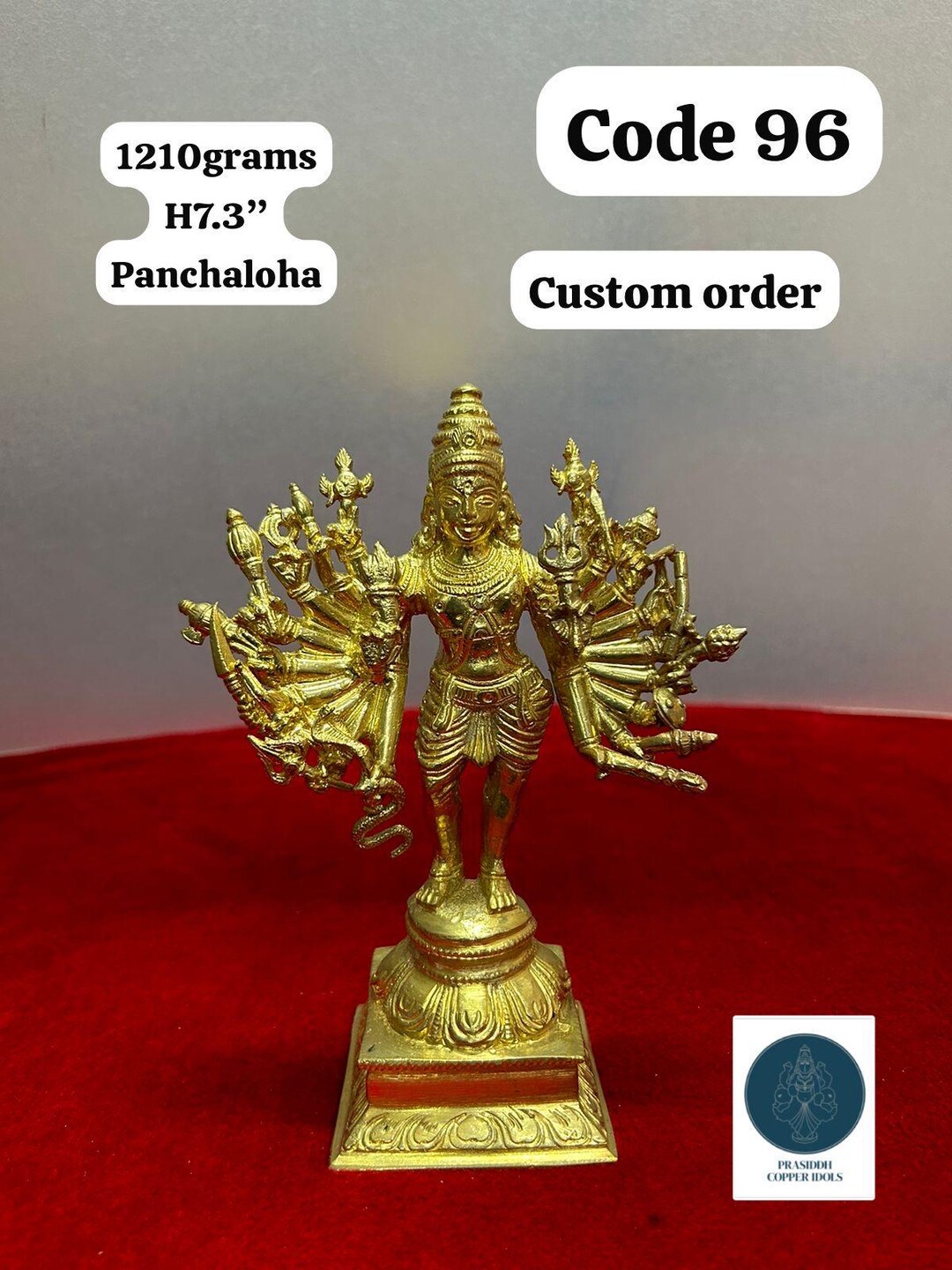 Prasiddh Copper Idols Presents Panchaloha Idol of Kartyavirarjaniya ...