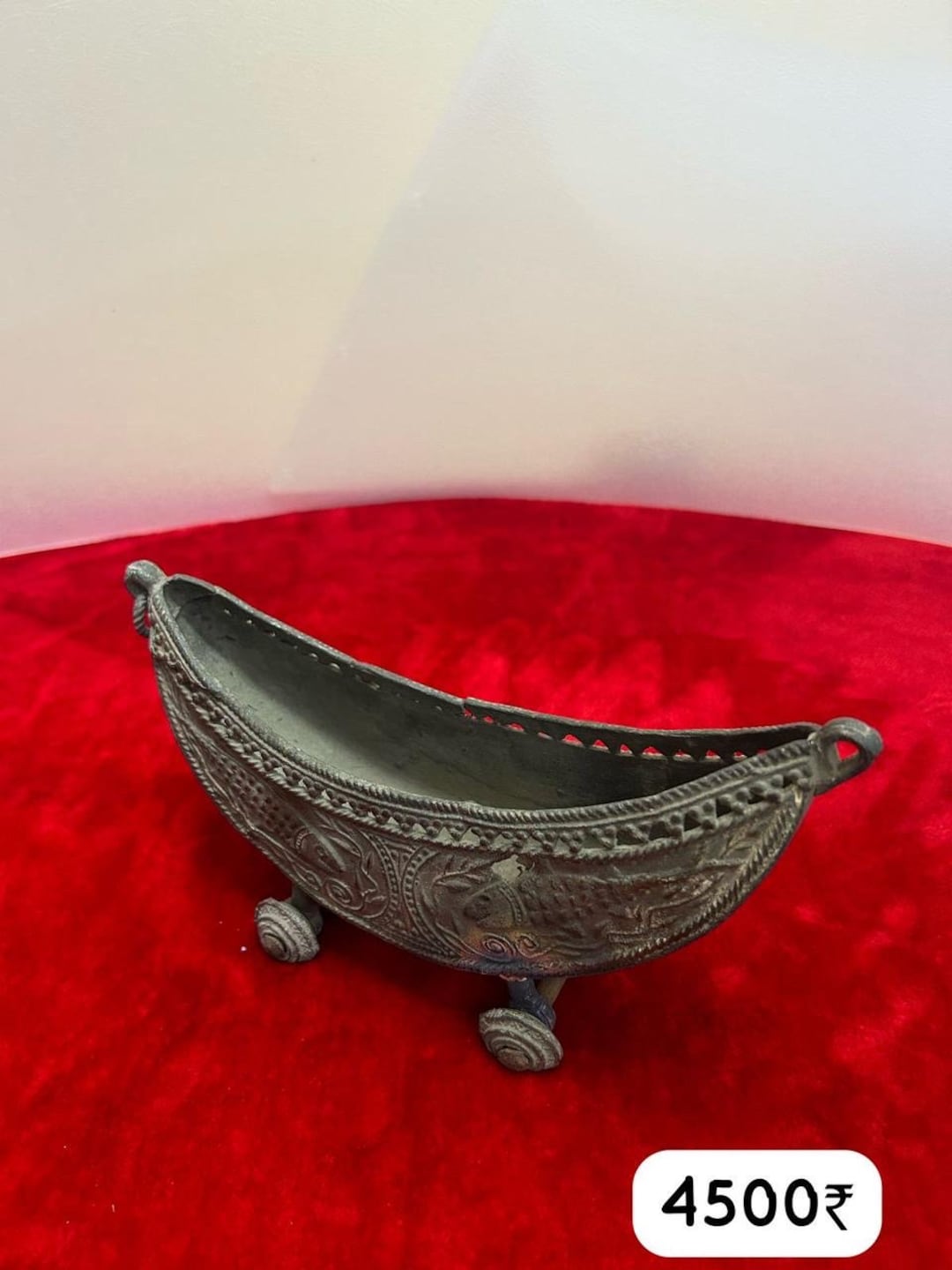 Vintage Bronze Made Vibhuti Holy Ash Jar in Boat Shape - Etsy