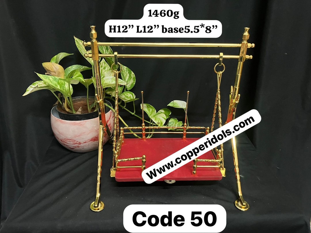 Prasiddh Copper Idol Present Brass Red Relvate Cradle / Tottilu - Etsy