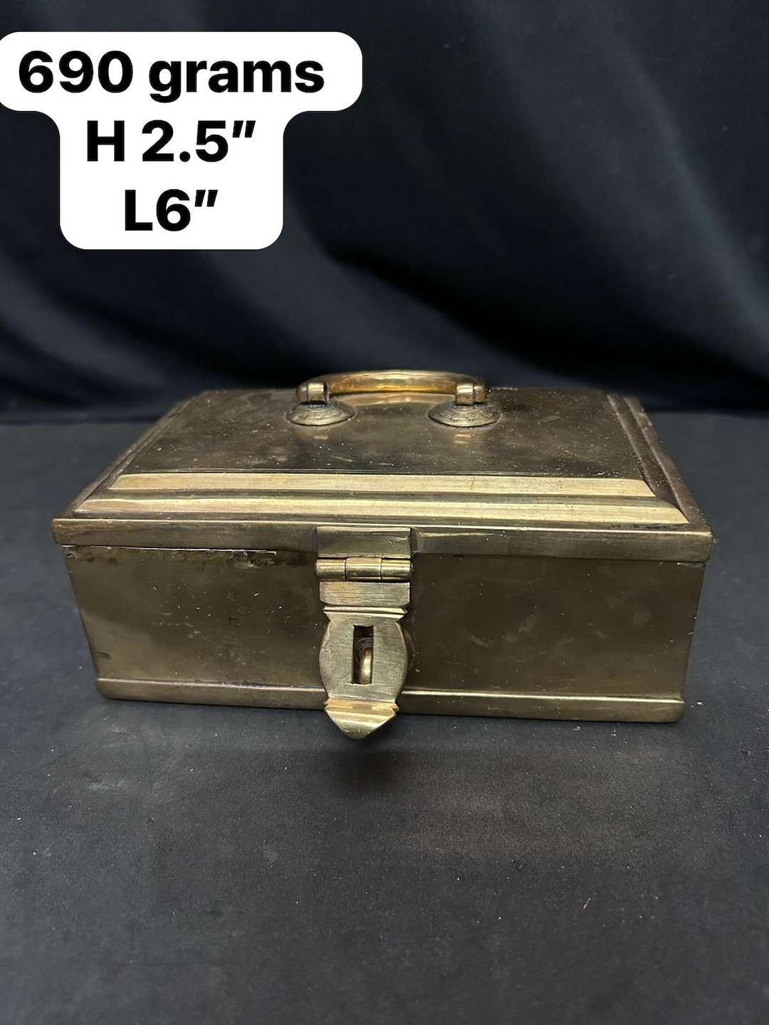 Vintage Brass Made Cash Box - Etsy