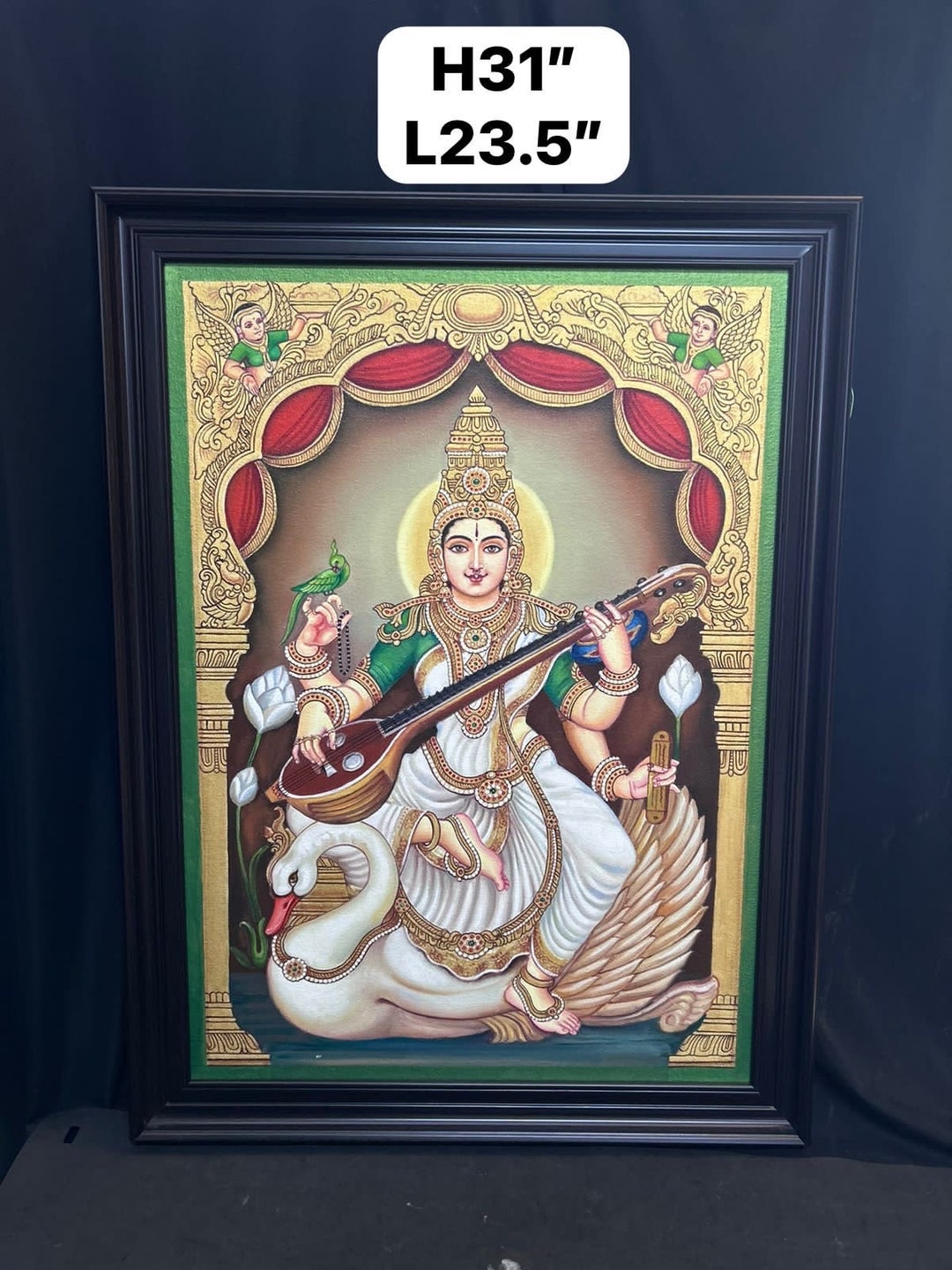 Oil on Canvas Painted Raja Matangi , Maha Saraswati , Raja Shyamala ...