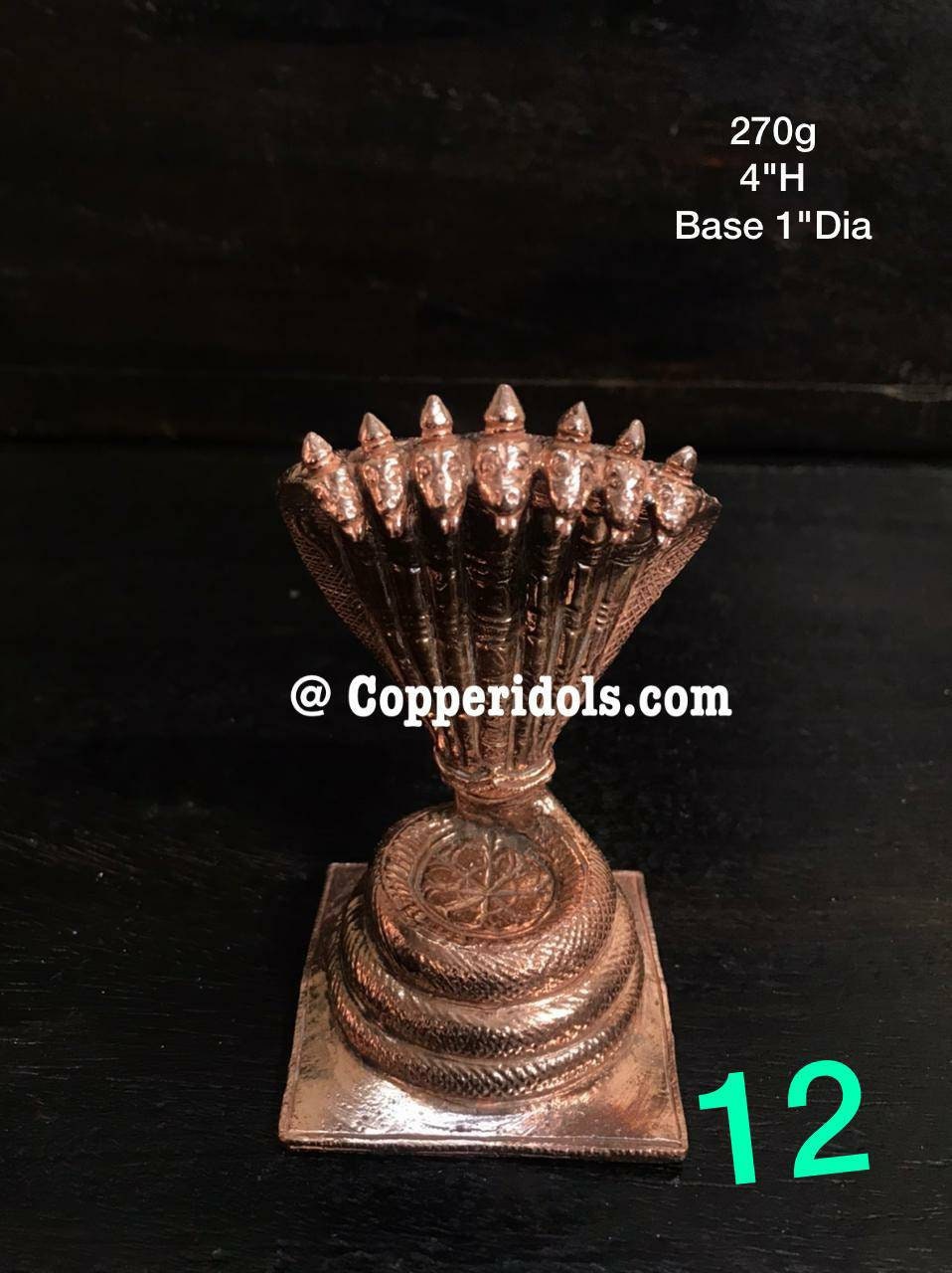 Prasiddh copper idols presents Copper idol of naga peeta | Etsy