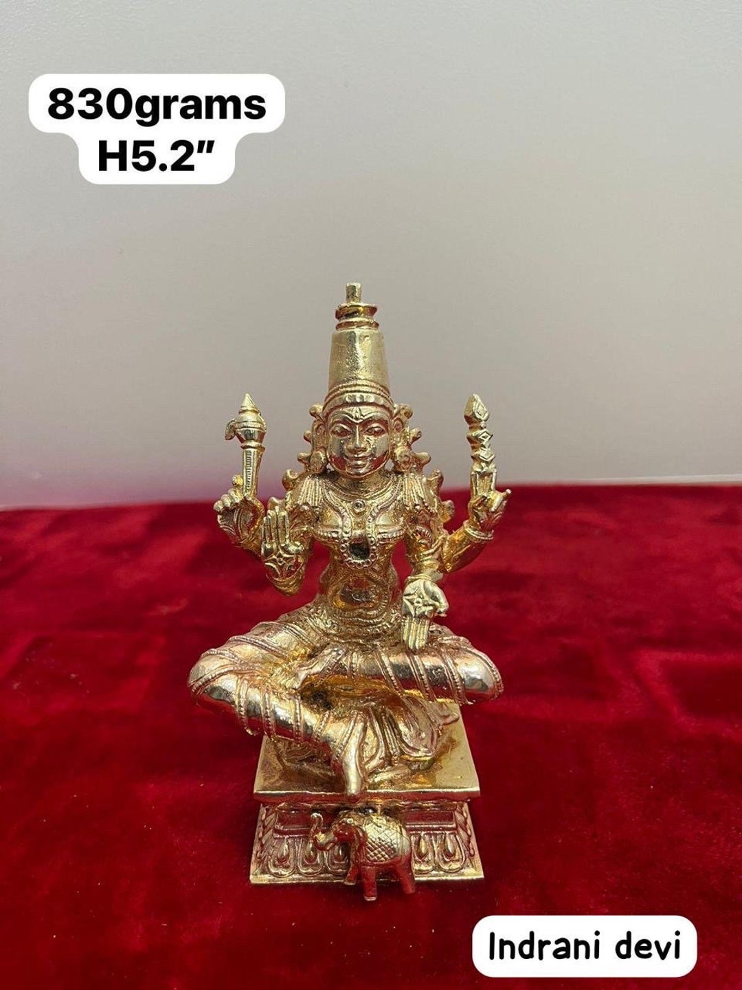 Prasiddh Copper Idols Presents Panchaloha Idol of Indrani Devi - Etsy