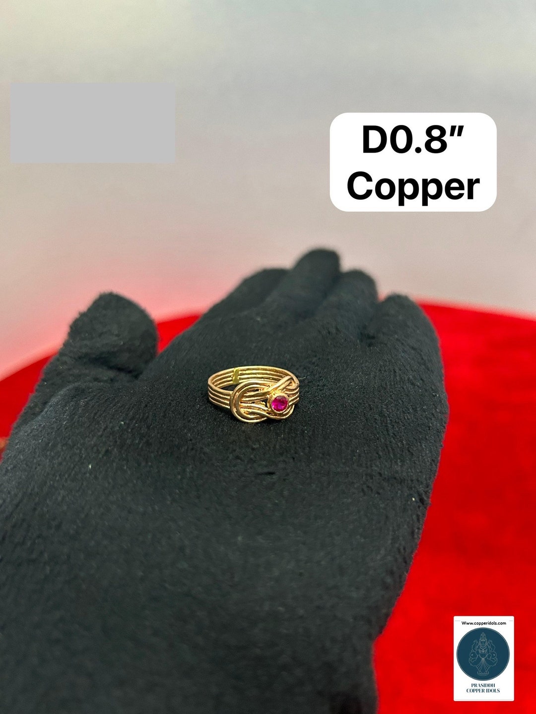 Prasiddh Copper Idols Presents Panchaloha Pavitra Ring - Etsy