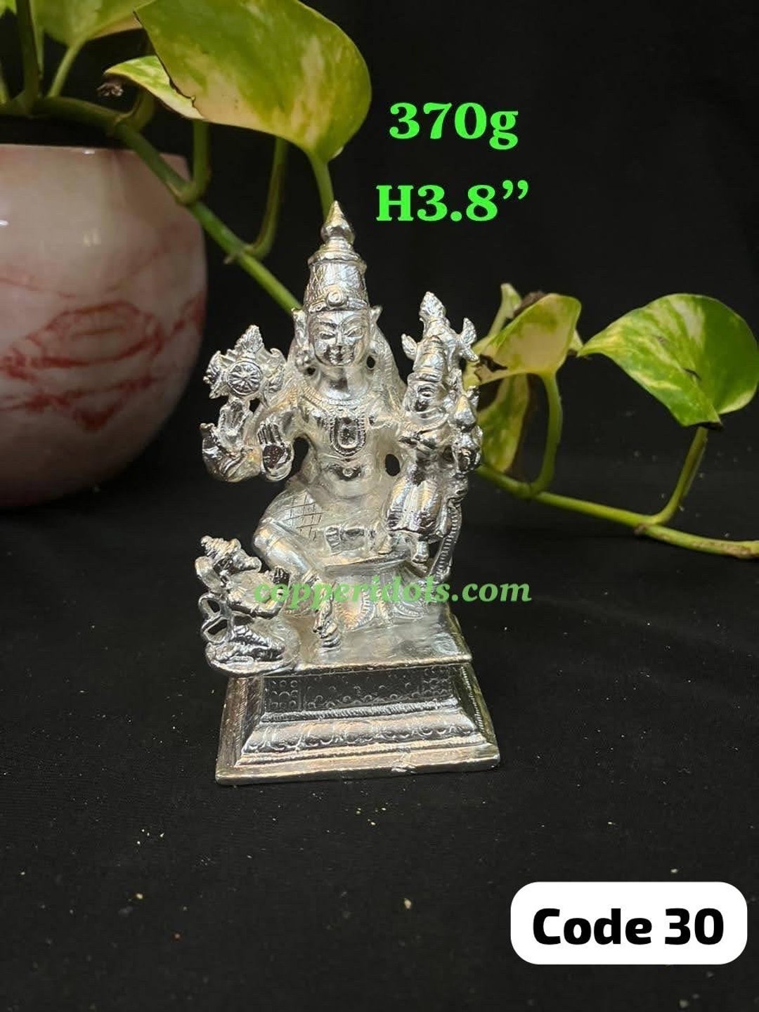 Prasiddh Copper Idols Presents Copper on Silver Plated Pattabirama - Etsy