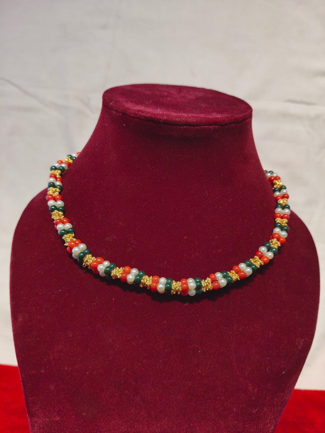 Prasiddh Copper Idols Presents Panchaloha Made Gold Polished Gundu Mala ...